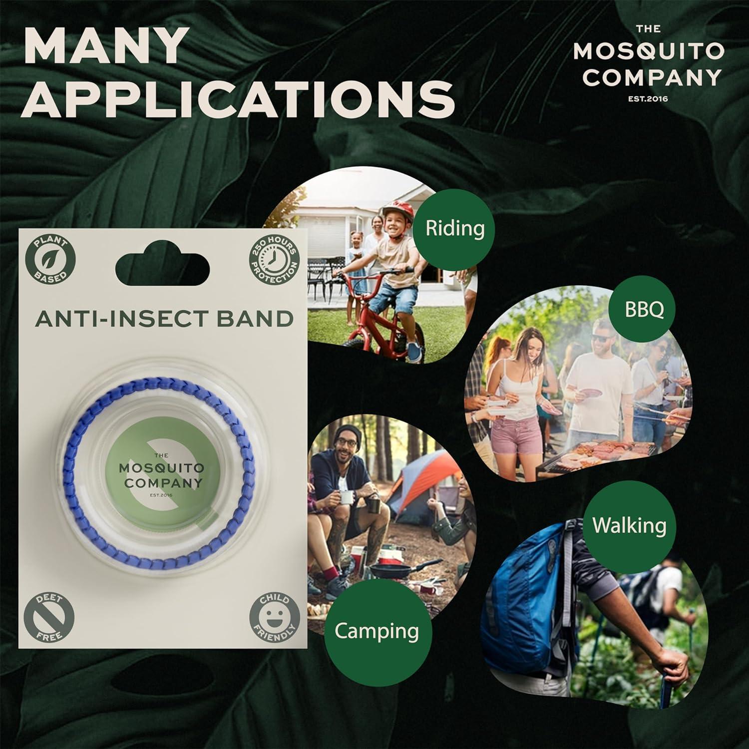 5 Leather Adjustable Anti-Insect Bands | 250 Hrs Protection | Deet-Free ...