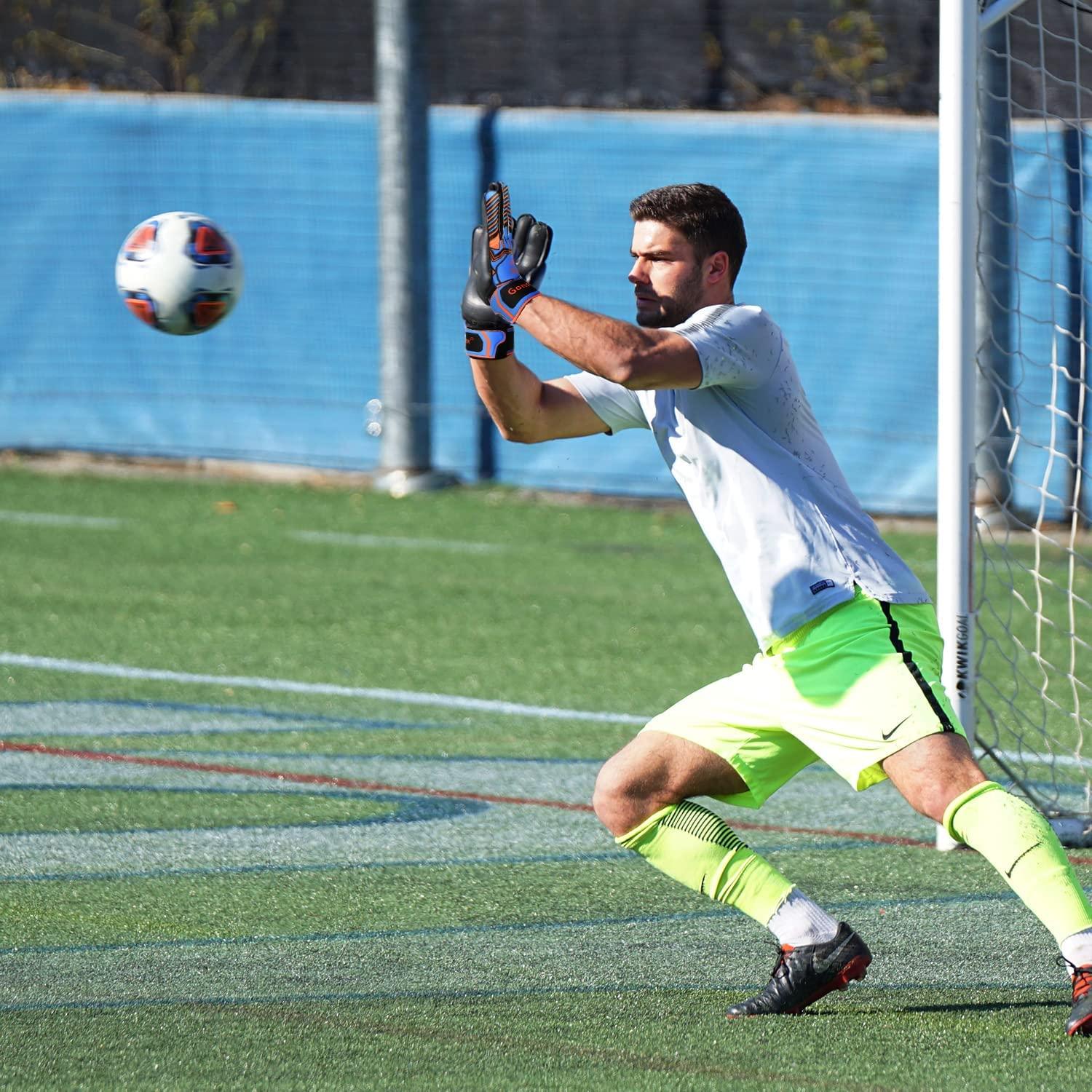 Gonex GK Goalie Gloves with Fingersave Spines | Pro-Level Soccer ...