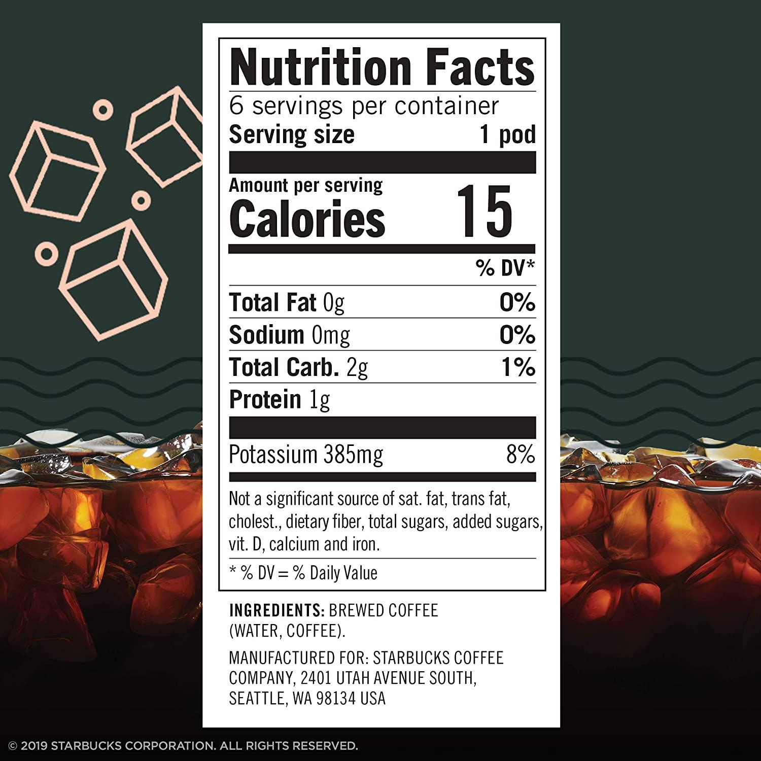 Starbucks Cold Brew Coffee Pods | Signature Black | 36 Single-Serve ...