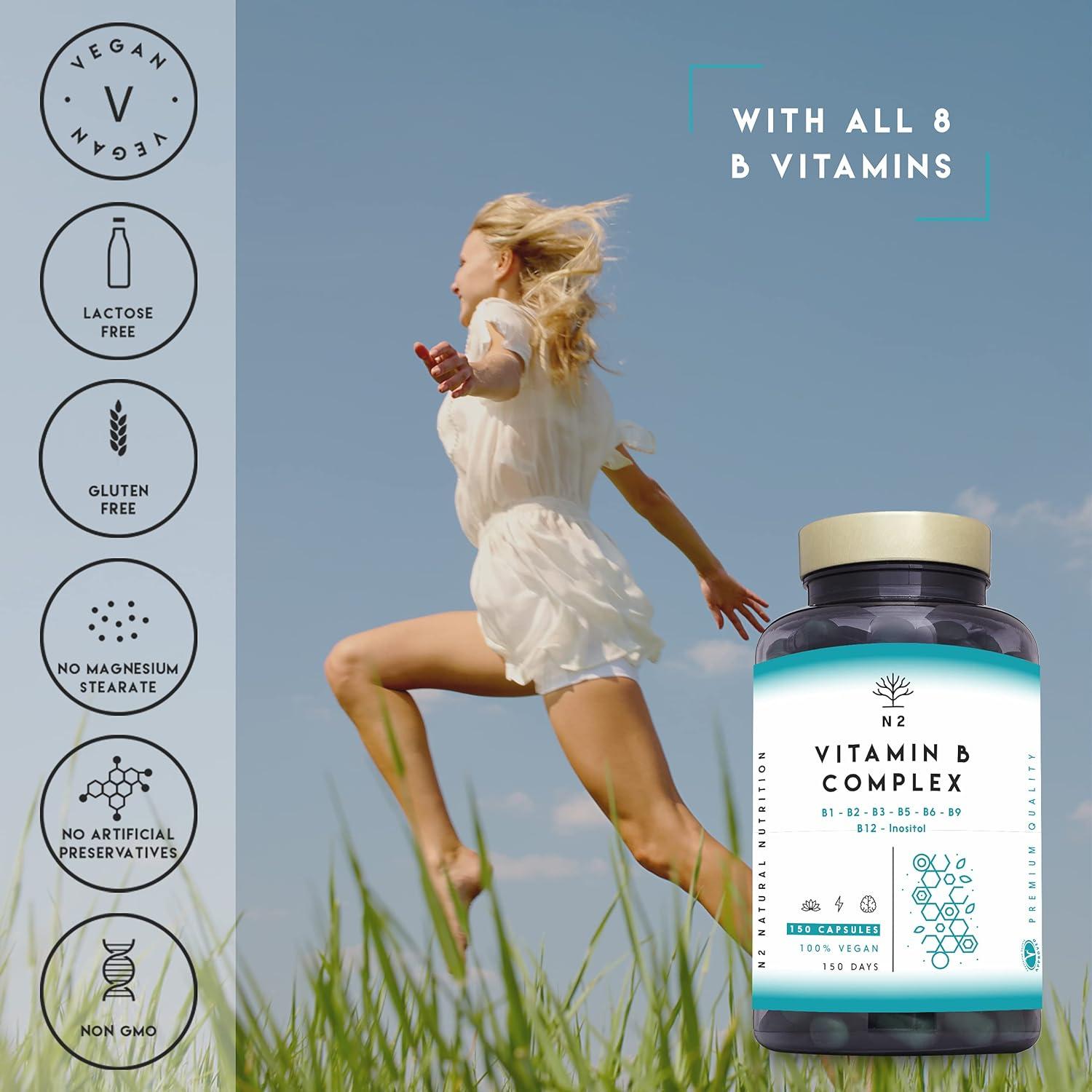 High Strength Vitamin B Complex with B12, B9, Biotin, and More - 150 ...