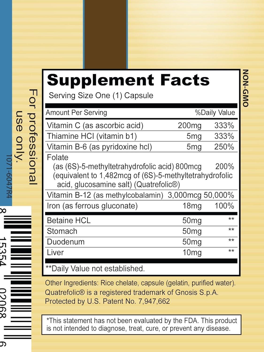 Priority One Vitamins Hemo-X 120 Capsules - Supports Red Blood Cell ...