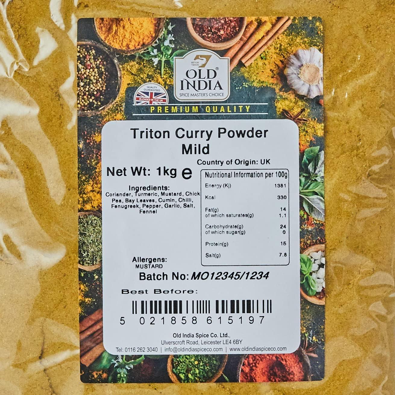 Old India Triton Curry Powder Mild 1kg 1 kg | Buy Now with Express ...