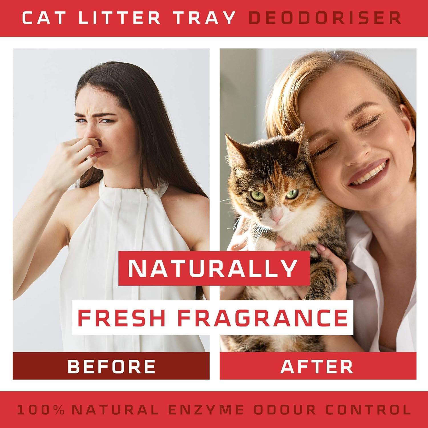 karlsten Cat Litter Spray Deodorizer - 100% Bio-Based Destroys bacteria ...