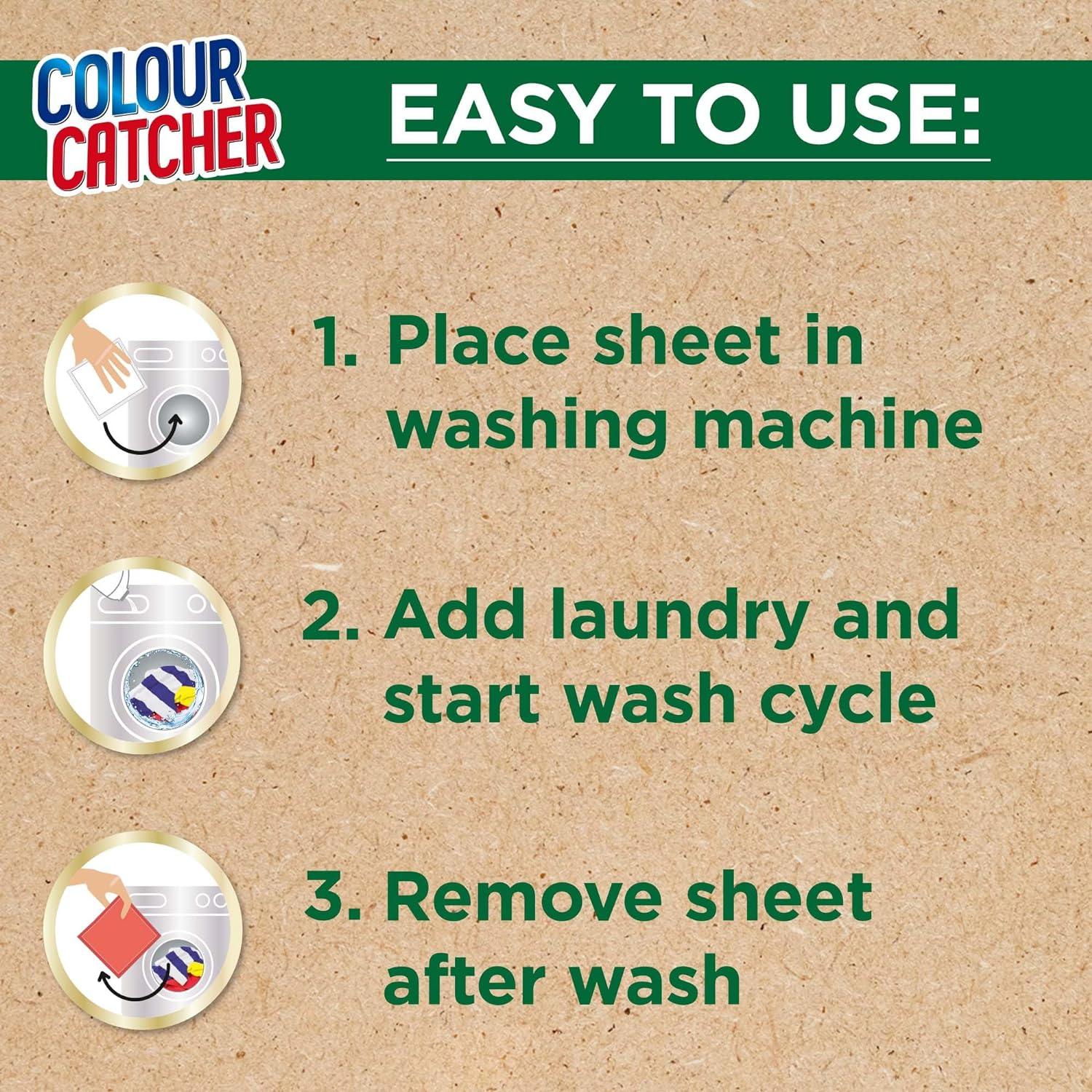 Colour Catcher Max Protect + Eco Laundry Sheets - Prevent Colour Run ...