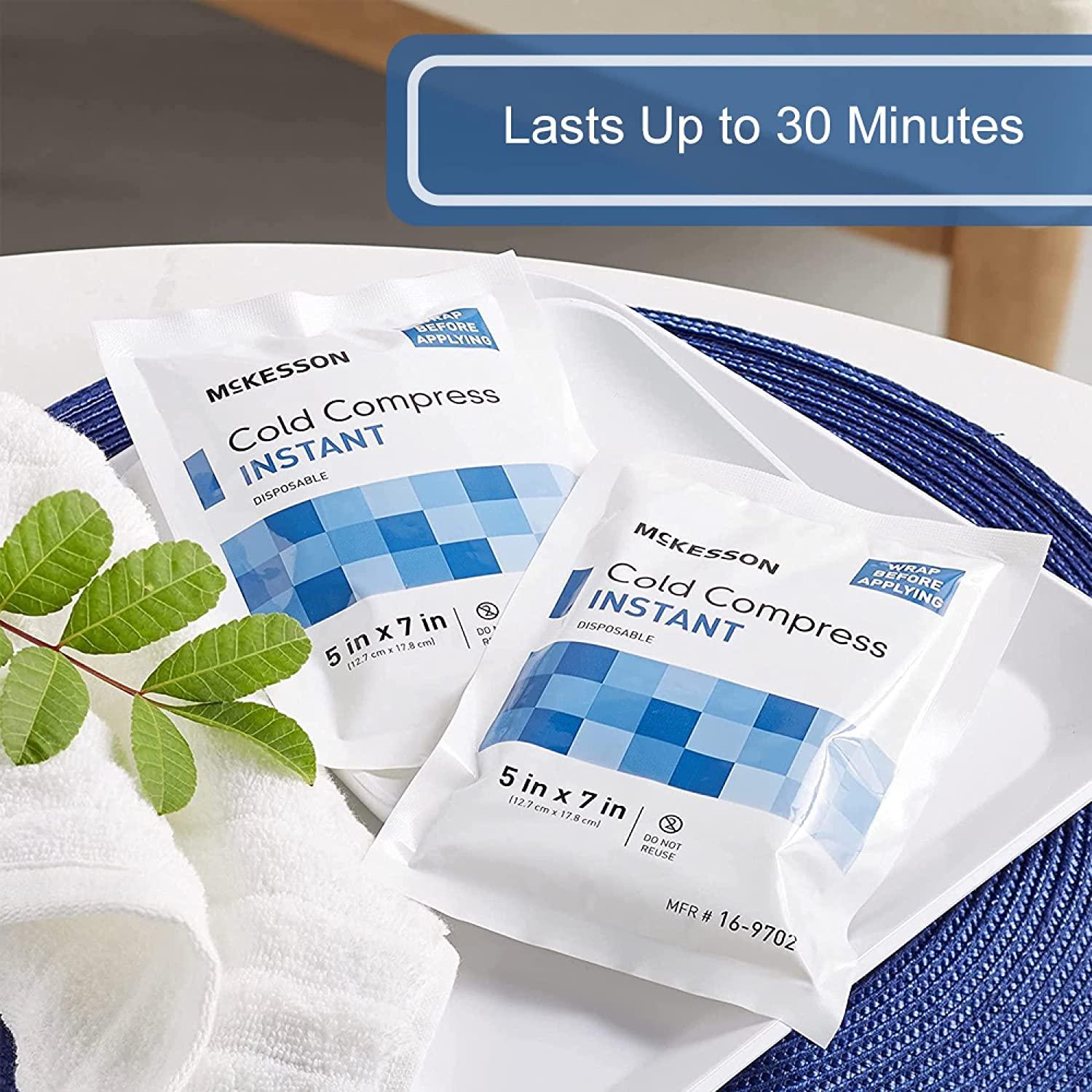 McKesson Cold Compress Instant Cold Pack 5 x 7 Disposable - 24 Packs ...