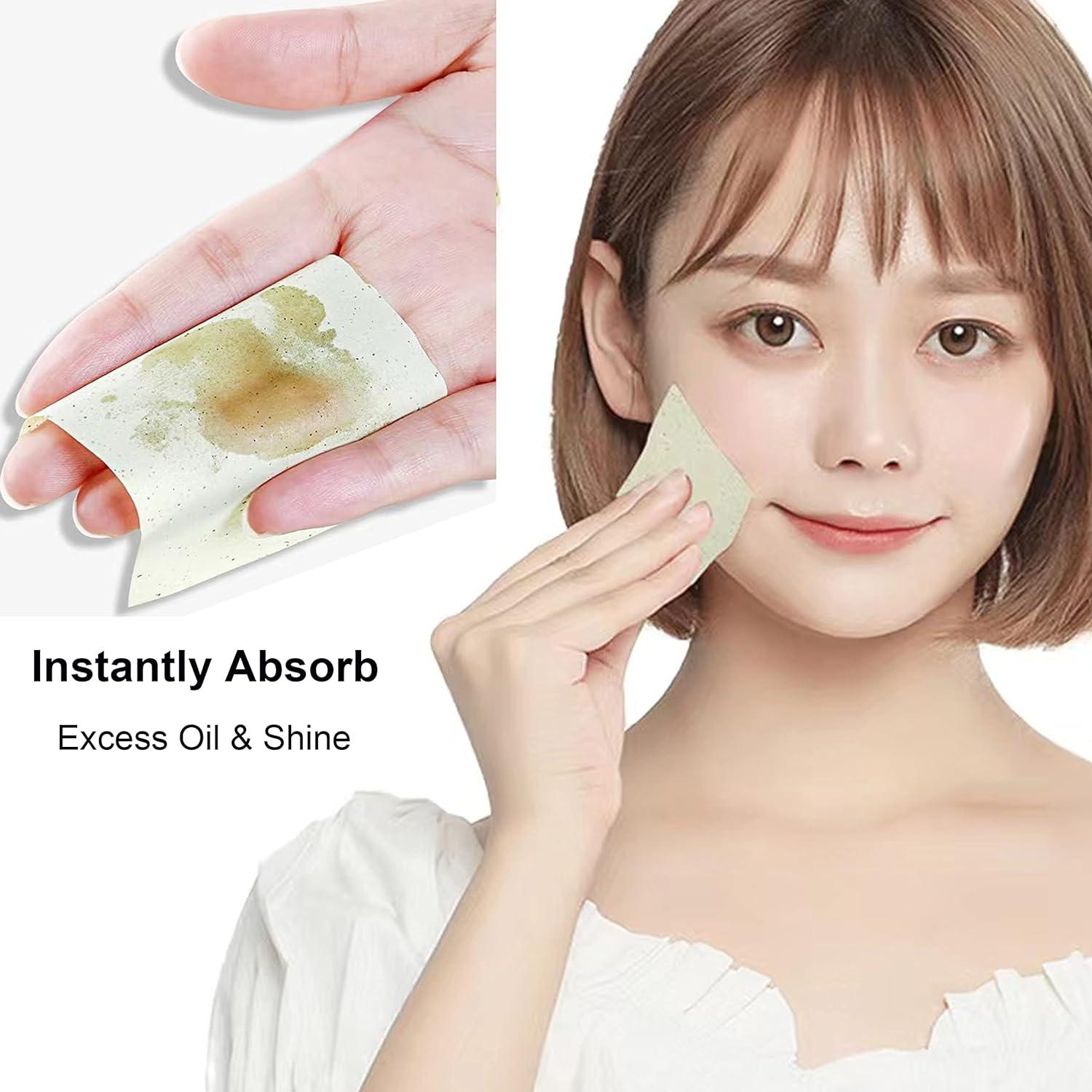 300 Count Premium Face Oil Blotting Paper - Rose Oil Absorbing Tissues ...