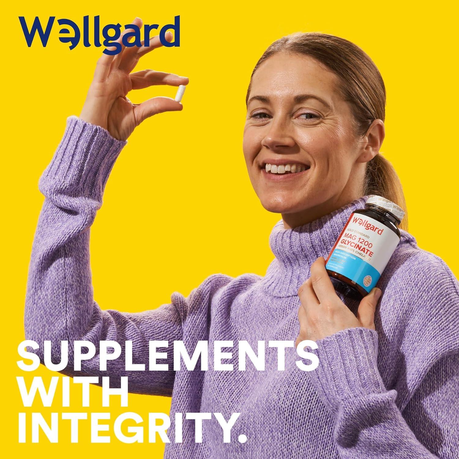 Wellgard Magnesium Glycinate 1200 - High Strength Bisglycinate ...