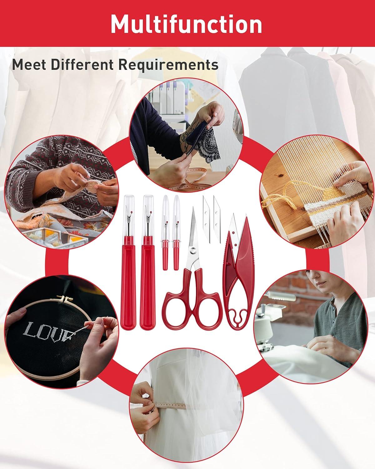 Sewing Seam Ripper Tool Kit - Zoe Sunny 6Pcs Upgrade Seam Ripper ...