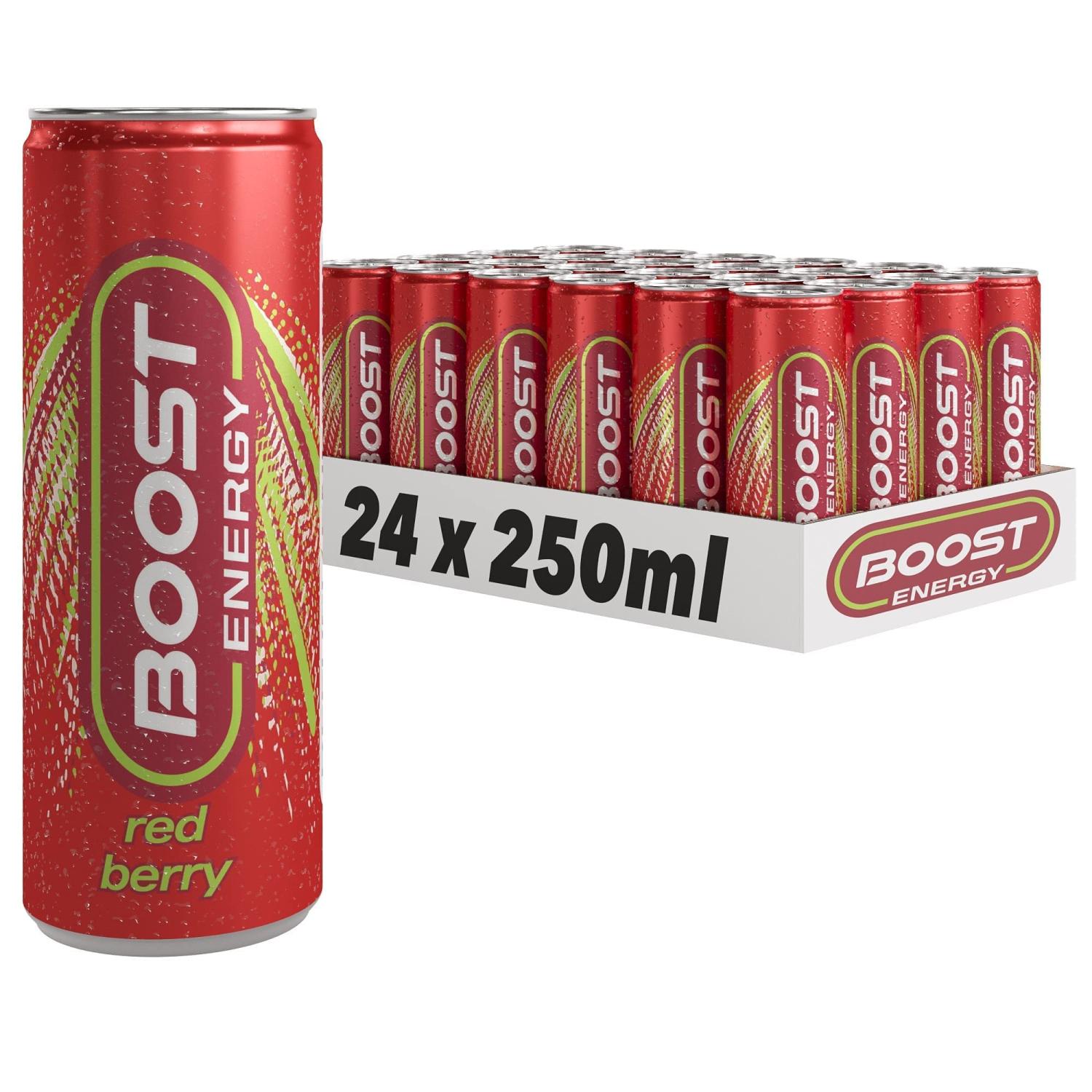 Boost Energy Drink Red Berry Flavour 250ml x 24 pack | Buy Now with ...