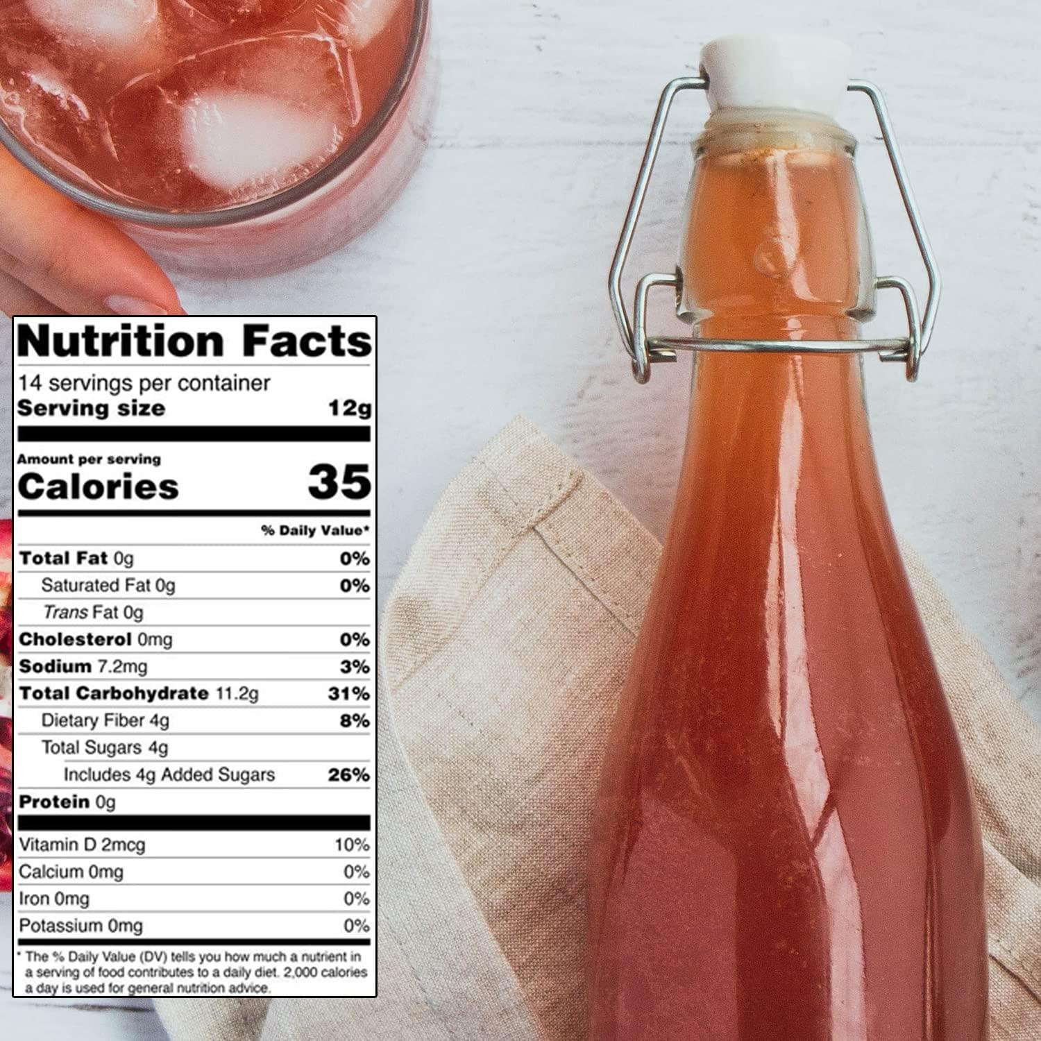 LITE SUPPLY Kombucha Tea Powder Sticks - Lemon Ginger Probiotic Drink ...