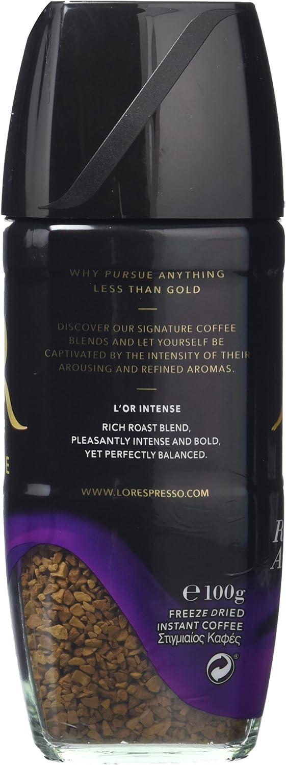 L'OR Intense Instant Coffee 100g - Rich and Bold Flavor - Pack of 1 ...