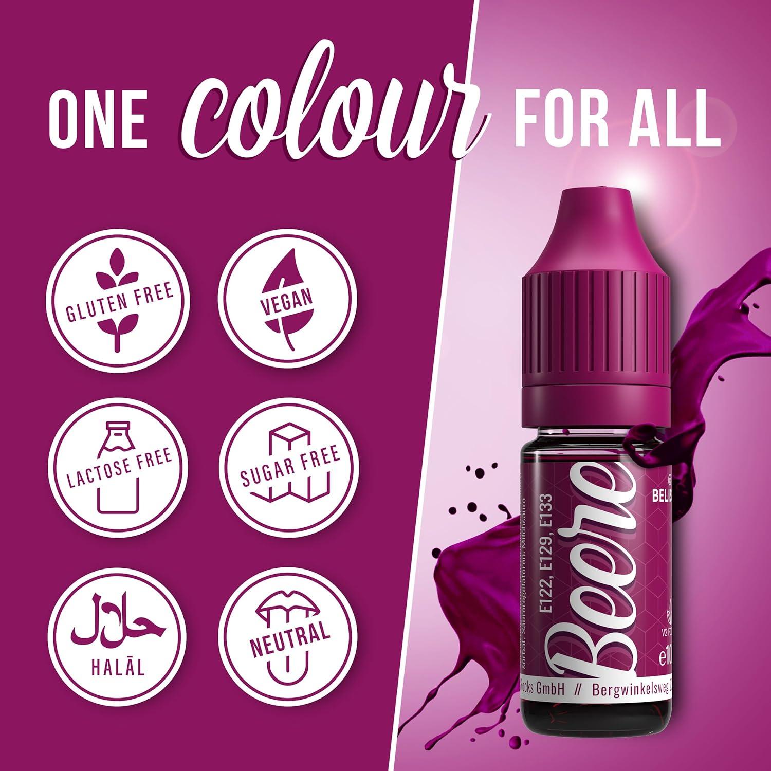 High-Concentration Berry Dye - Sugar-Free Liquid Food Color for Cakes ...