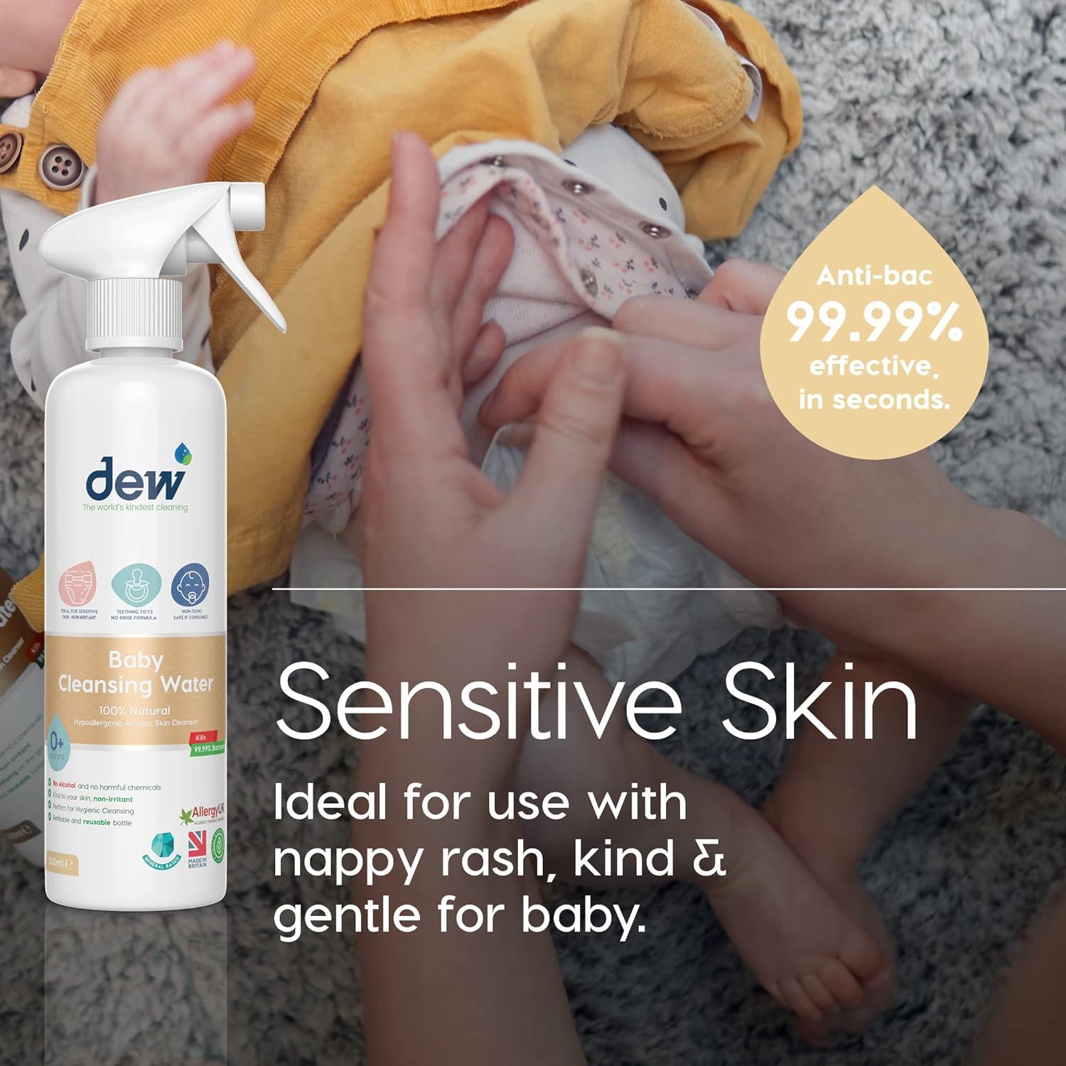 Dew Baby Cleansing Water 100% Natural Antibacterial Sanitiser Spray ...