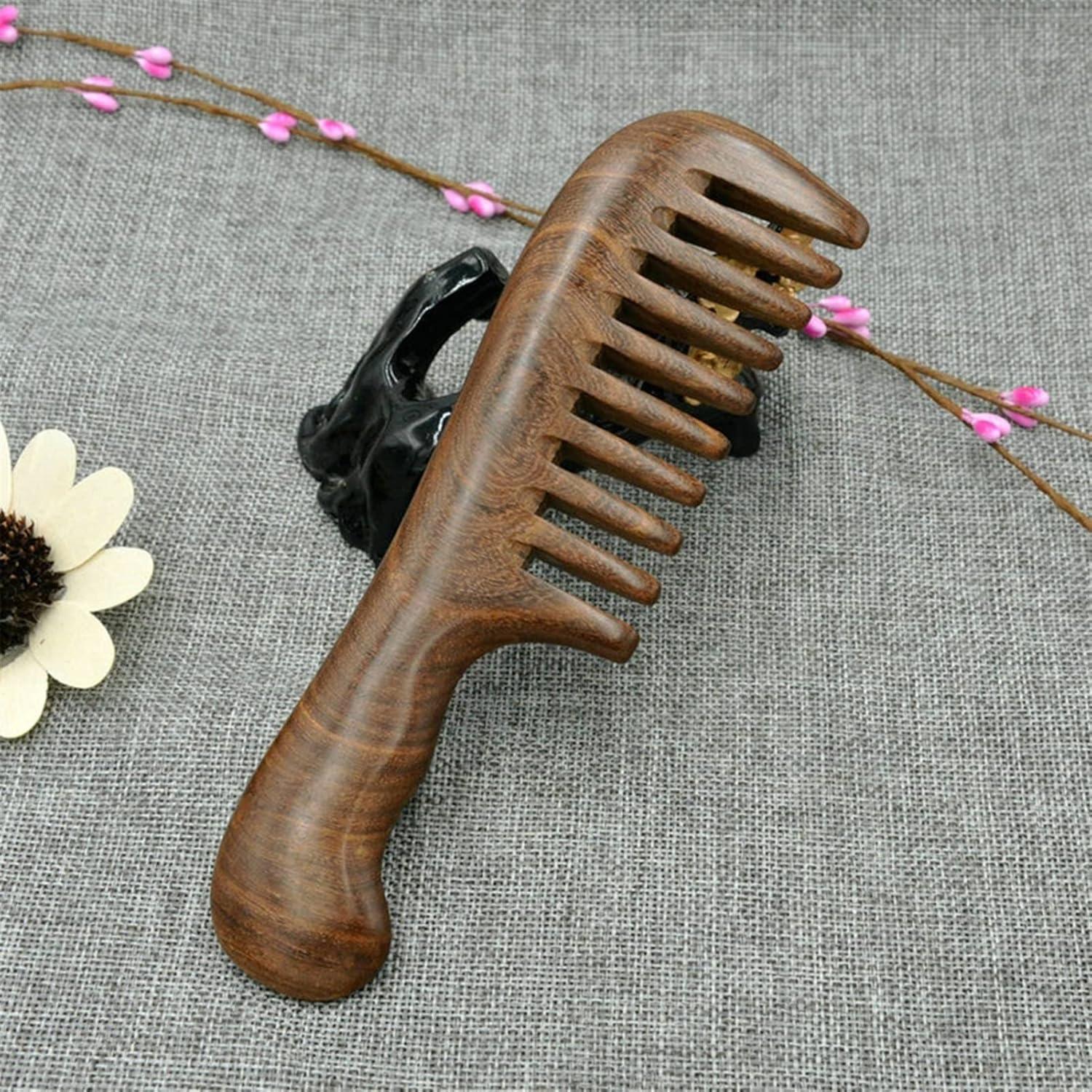 WRLRUILIAN Salon Long Wide Teeth Comb - Massage Comb for Home Use ...