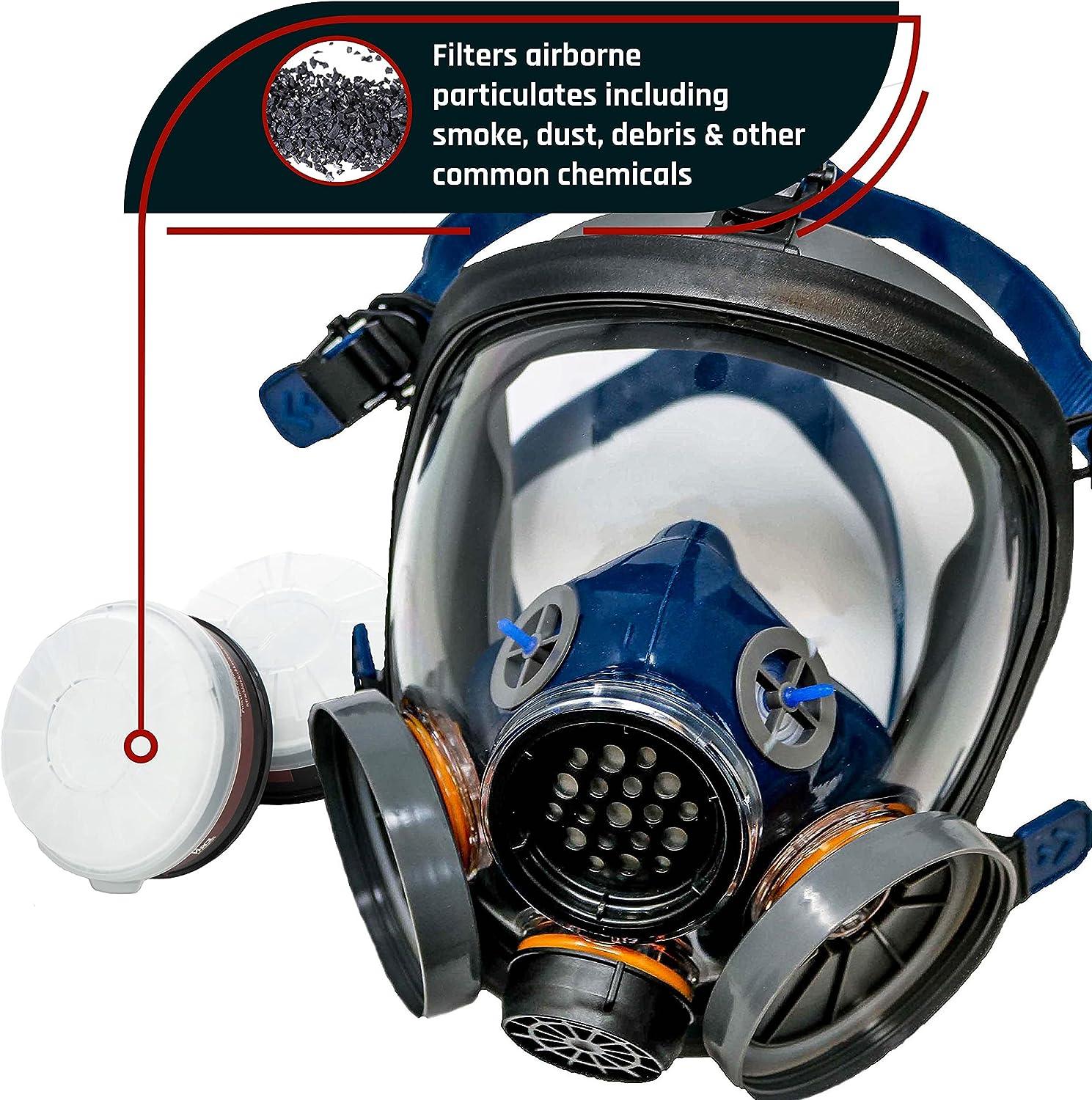PD-100 Full Face Organic Vapor & Particulate Respirator - Dual ...
