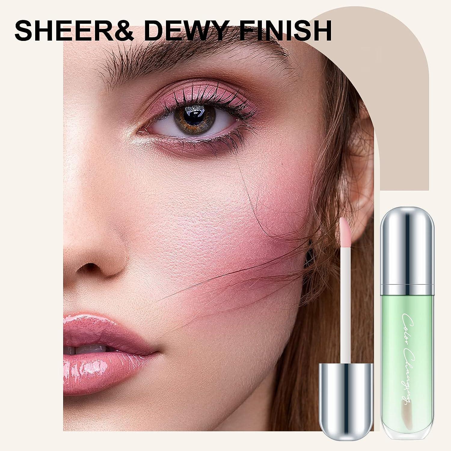 FREEORR Color Changing Liquid Blush Oil Hydrating and pH Reactive Green ...