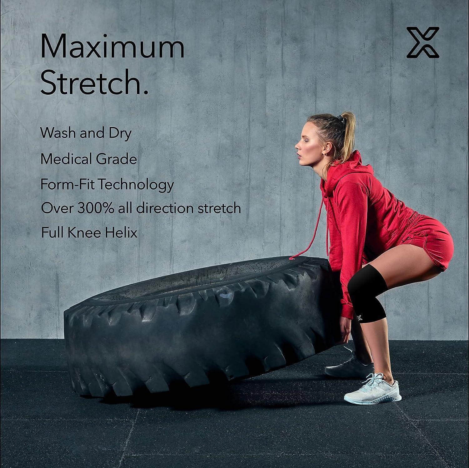 Body Helix Full Knee Compression Sleeve for Pain Relief - Arthritis ...