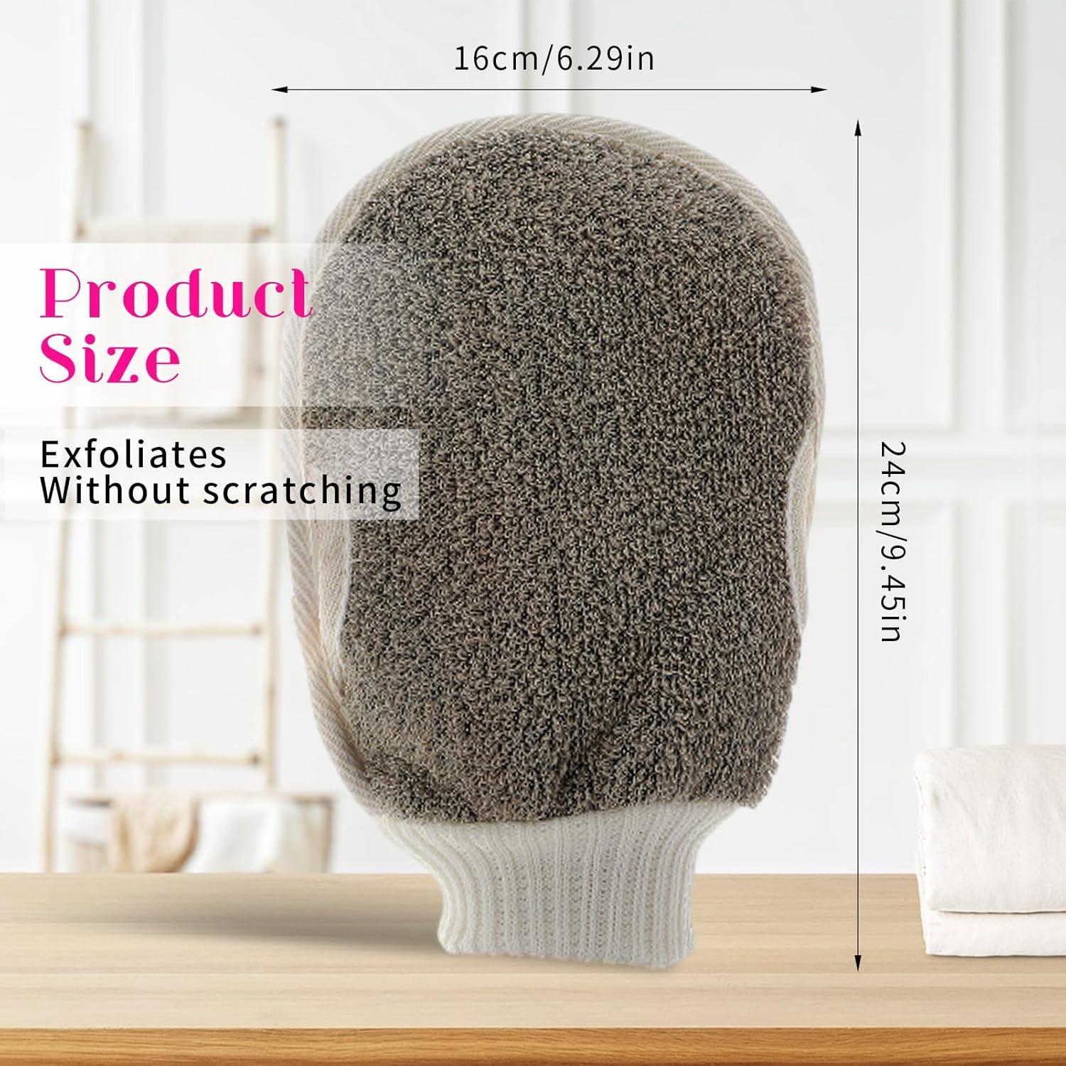 Double-Sided Bath Peeling Glove | Shower Scrubber & Luffa Sponge for ...