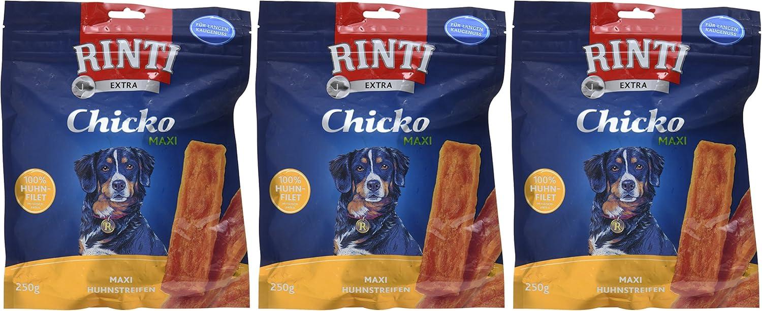 Rinti Extra Chicko Maxi Chicken - Pack of 3 (750g) | Premium Dog Treats ...