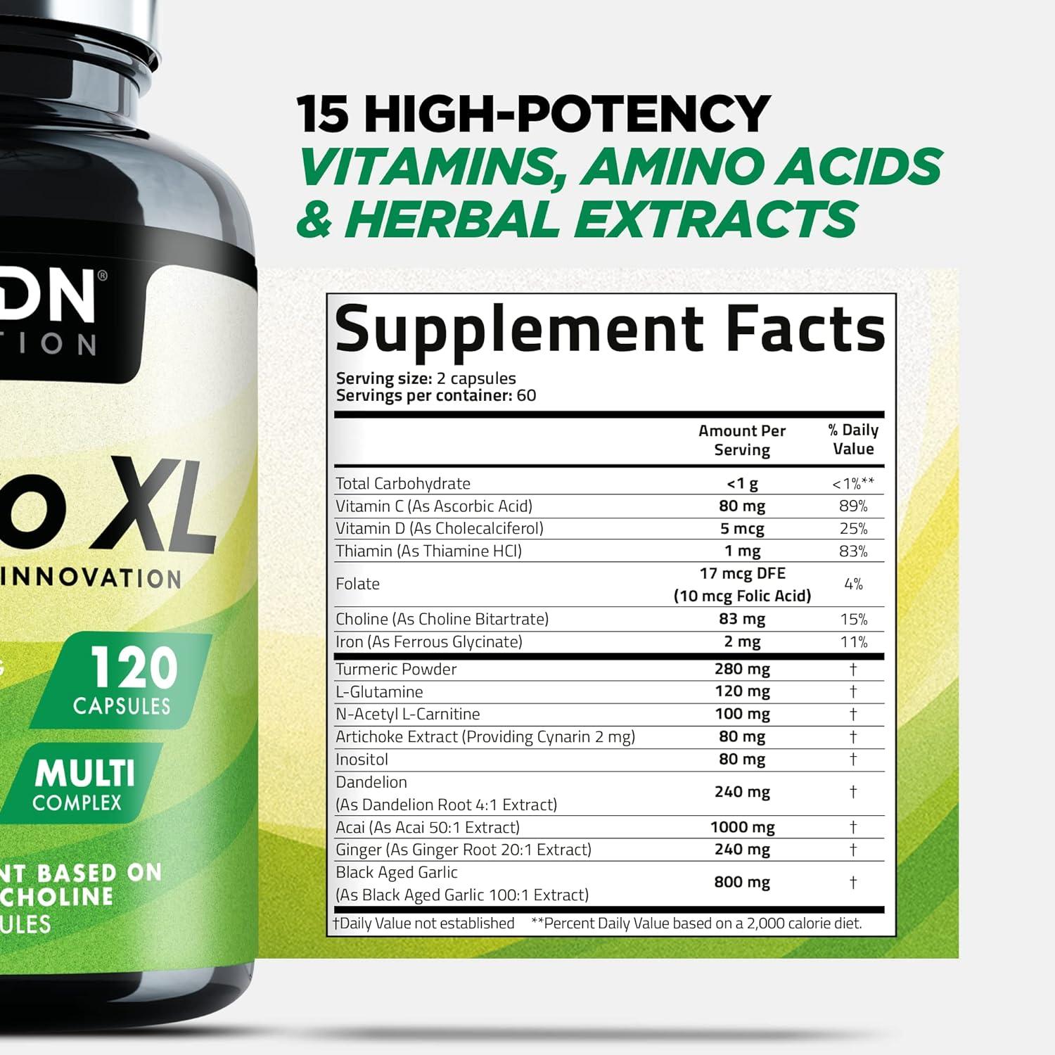 Liver Cleanse Detox Supplement - Vegan Liver Support with 15x Natural ...
