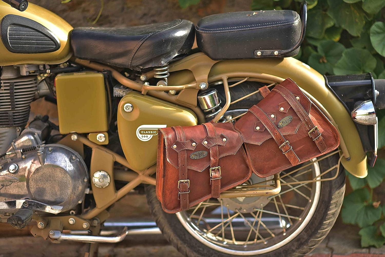 Genuine Vintage Leather Brown Bicycle Bag Set of 3 | Retro Bike Saddle ...