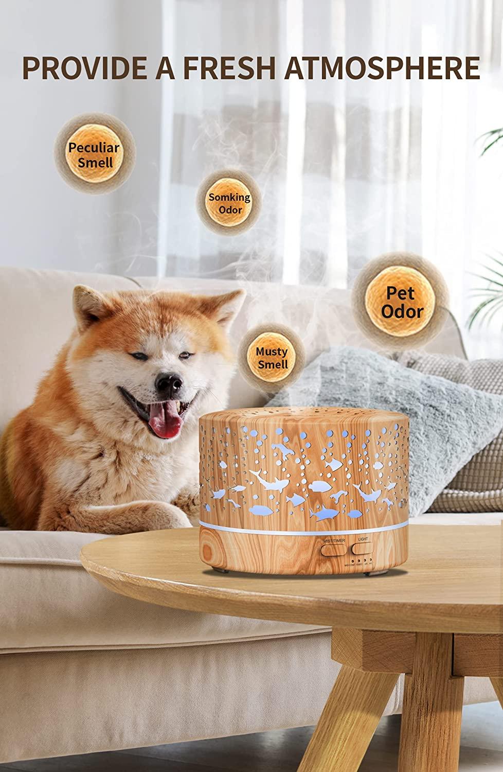 MEIDI 700ML Essential Oil Diffuser with Remote Control - Aromatherapy ...