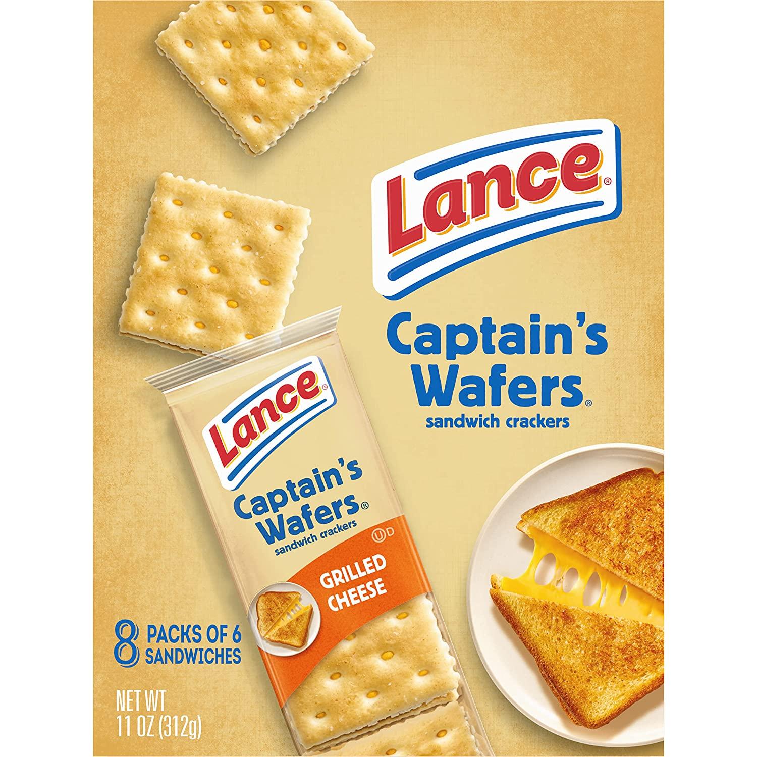 Lance Sandwich Crackers Captain's Grilled Cheese 8 Ct Box | Buy Now ...