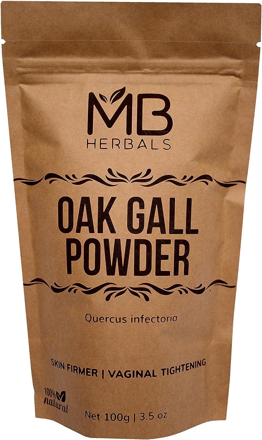 MB Herbals Pure Oak Gall Powder 100g - 100% Pure Quercus Infectoria for ...