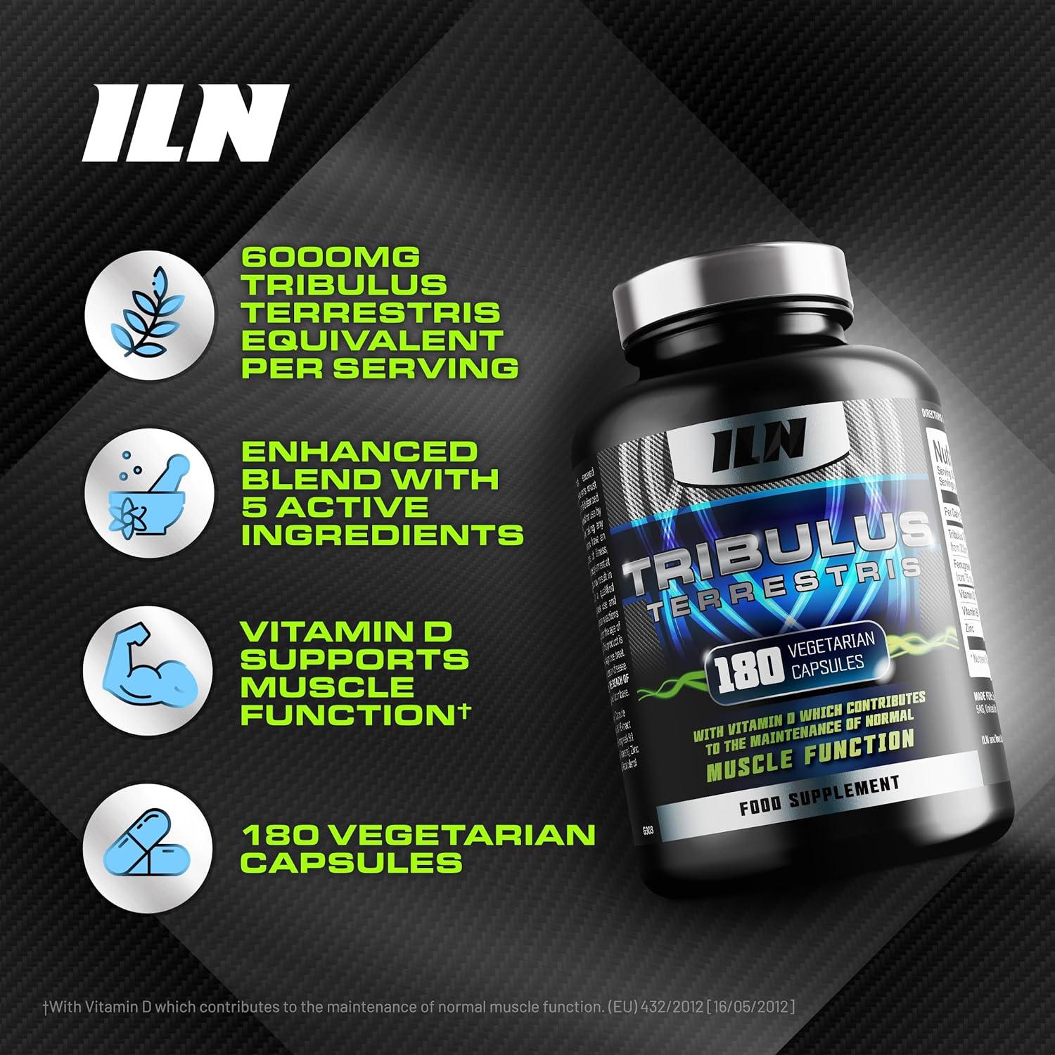 Tribulus Terrestris Capsules - High Strength 6000mg Extract - 95% ...