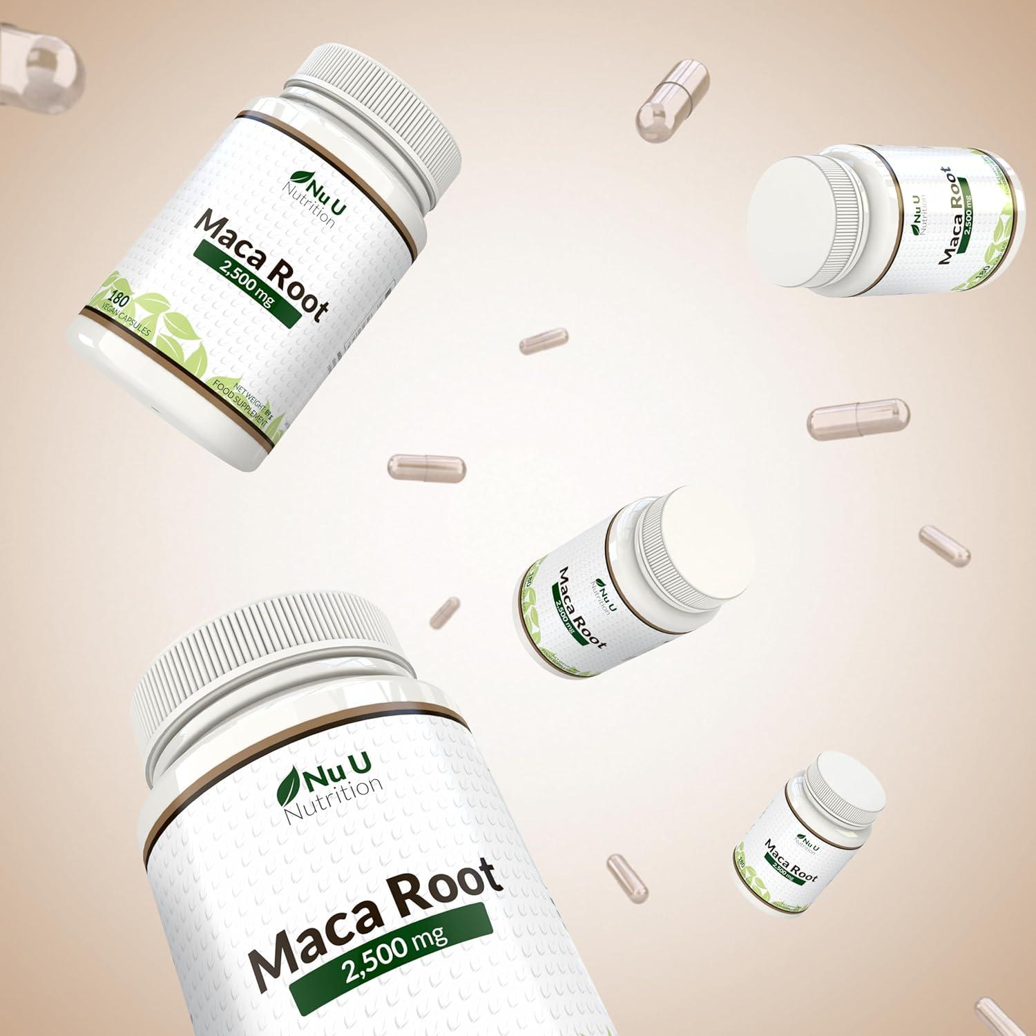 Organic Maca Root Capsules 2500mg - 180 Vegan Capsules - UK Made ...