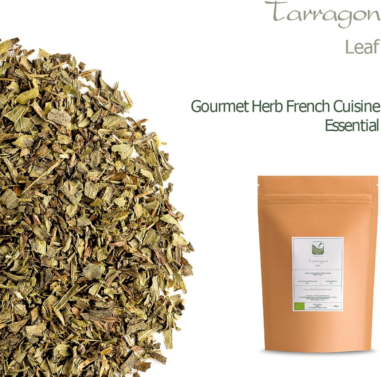 Organic Tarragon Leaf: Dried Culinary Herb Spice 350g - Premium Quality ...