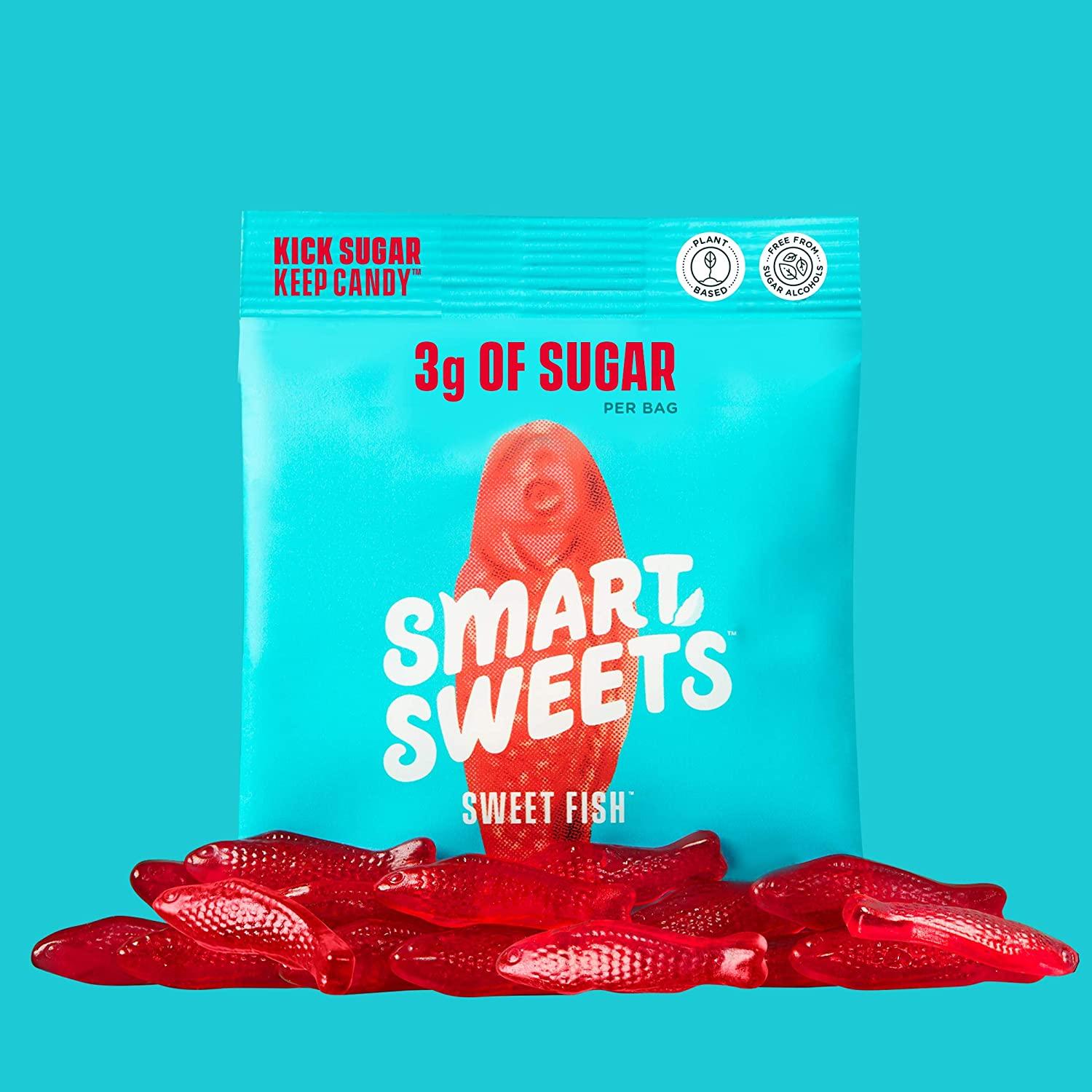 Smart Sweets Sweet Fish: Low Sugar Plant-Based Gummy Candy - 1.8 oz ...