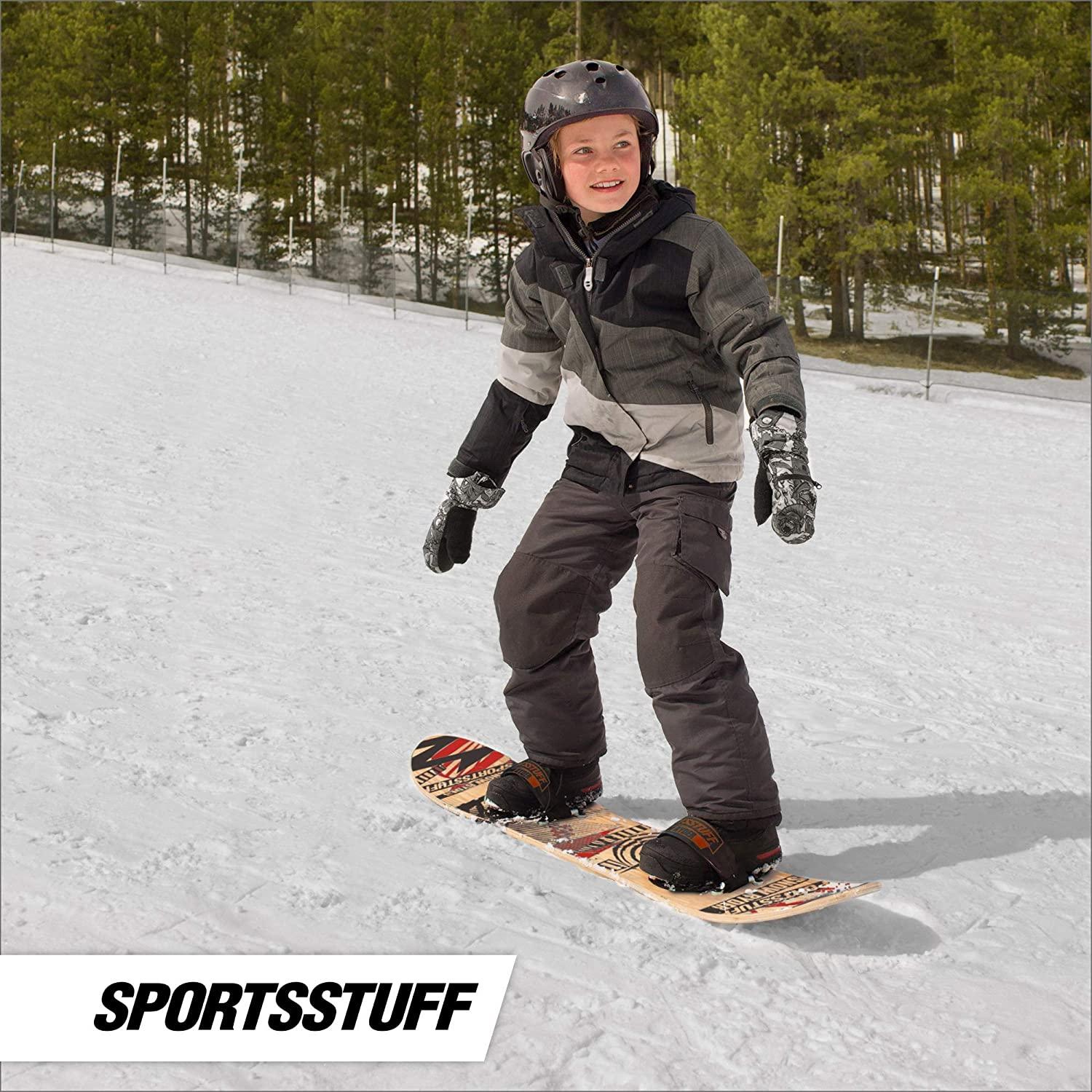 Sportsstuff Snow Ryder Hardwood Snowboard with Velcro Bindings - 110cm ...