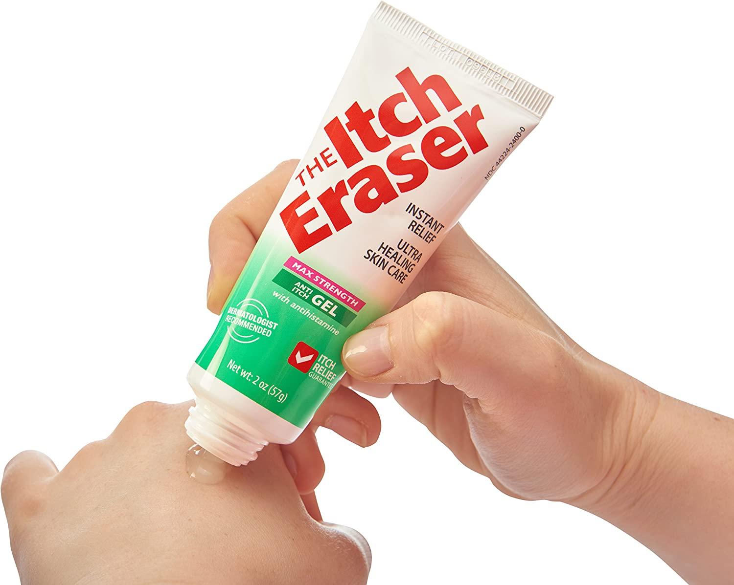 Itch Eraser Max Strength Gel 2 oz (Pack of 4) - Fast Relief for Itchy Skin | Buy Now with ...