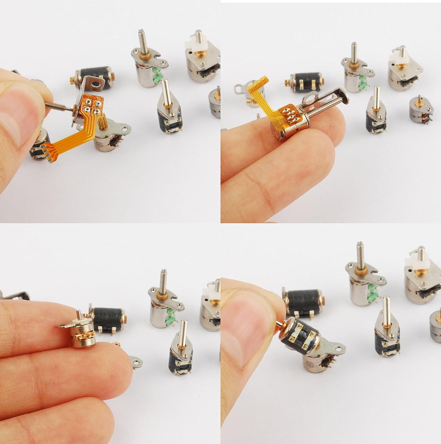 50pcs 3-5V dc 4 Wire 2 Phase Micro Stepper Motor Mini Stepping Motor 10 ...