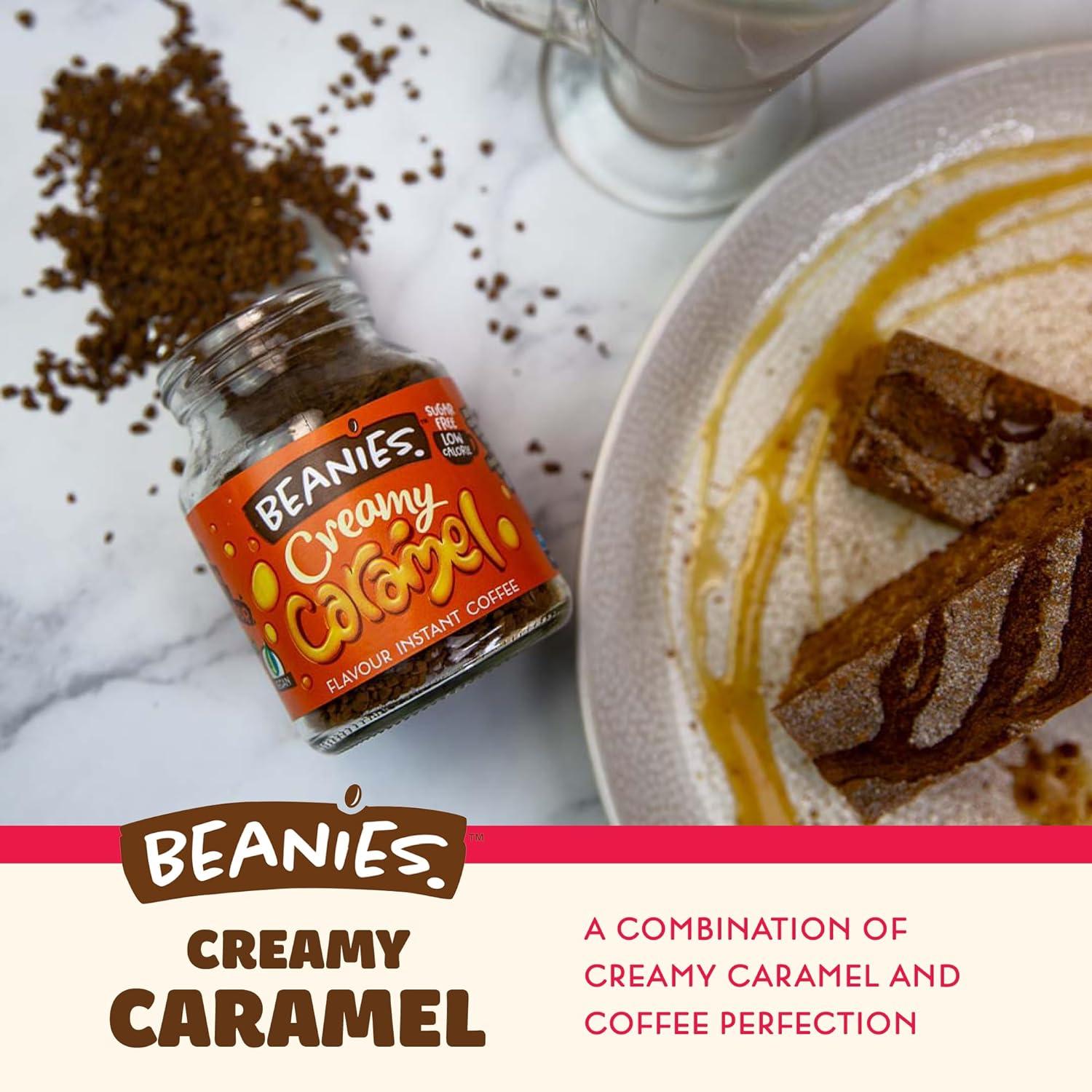 Beanies Creamy Caramel Instant Coffee 50g - Rich and Flavorful Brew ...