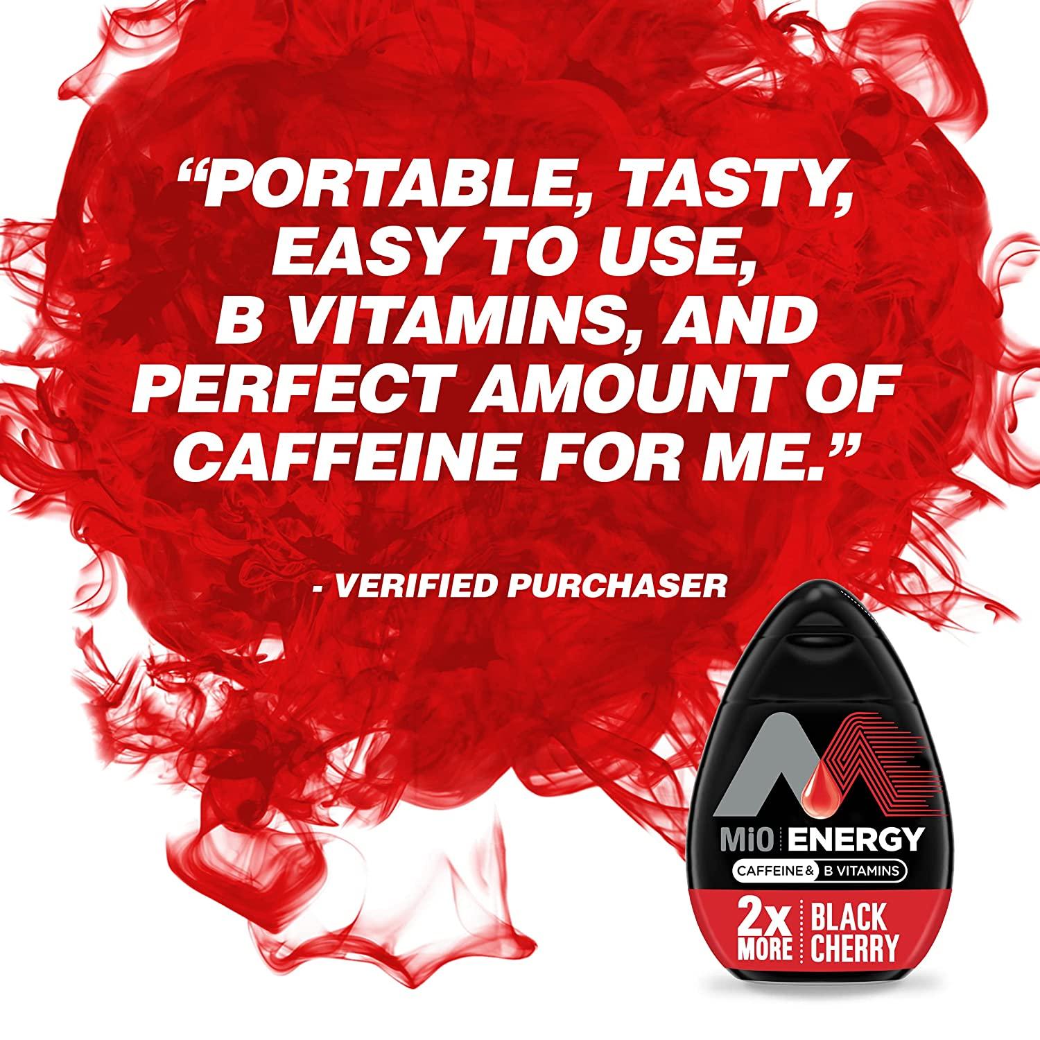 Mio Energy Black Cherry Liquid Water Enhancer - 8 Pack, 3.24 fl oz Each ...