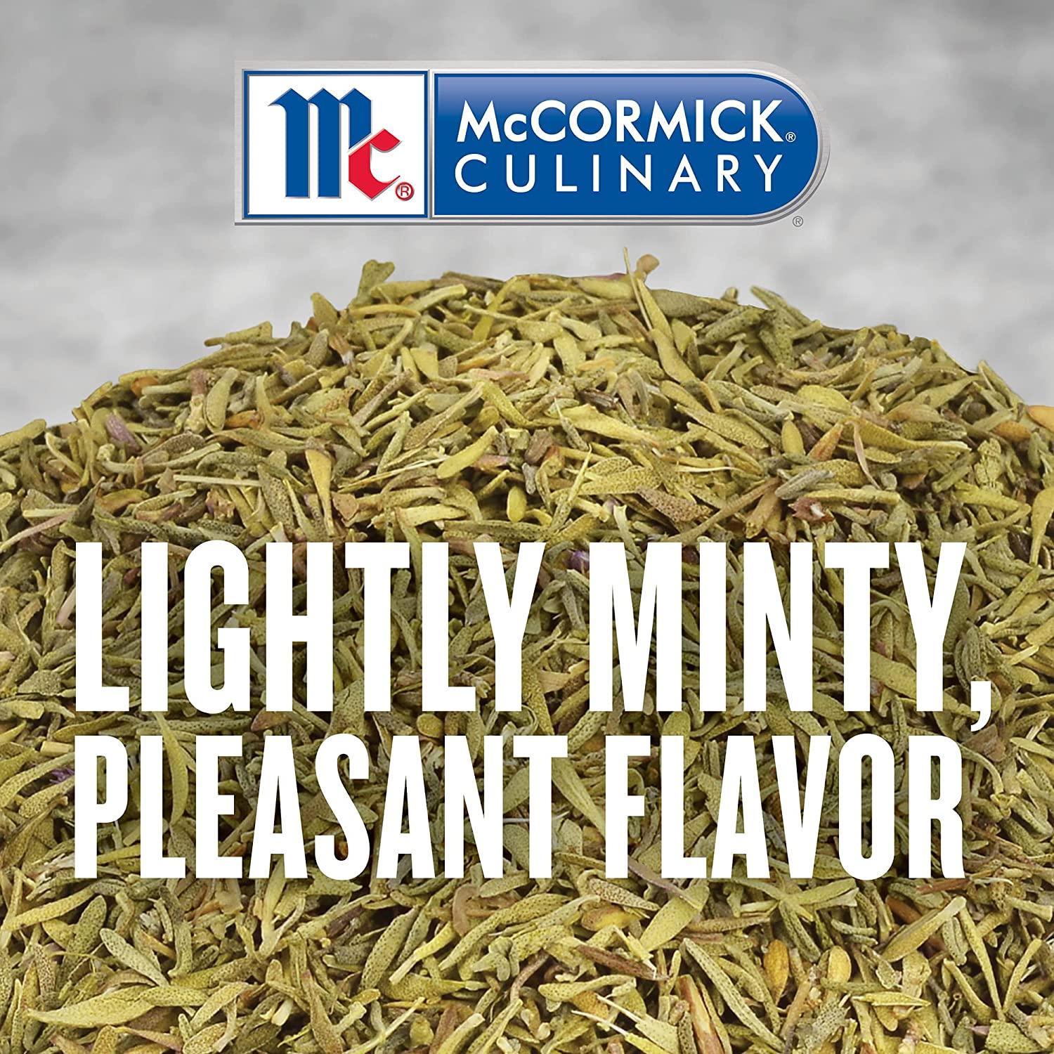 MCCormick Culinary Thyme Leaves 6 oz - Premium Dried Thyme for Soups, Meat, and Seafood - 1 ...