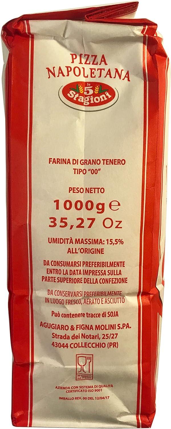 Le 5 Stagioni Pizza Neapolitan Italian 00 Flour 1kg - Authentic ...