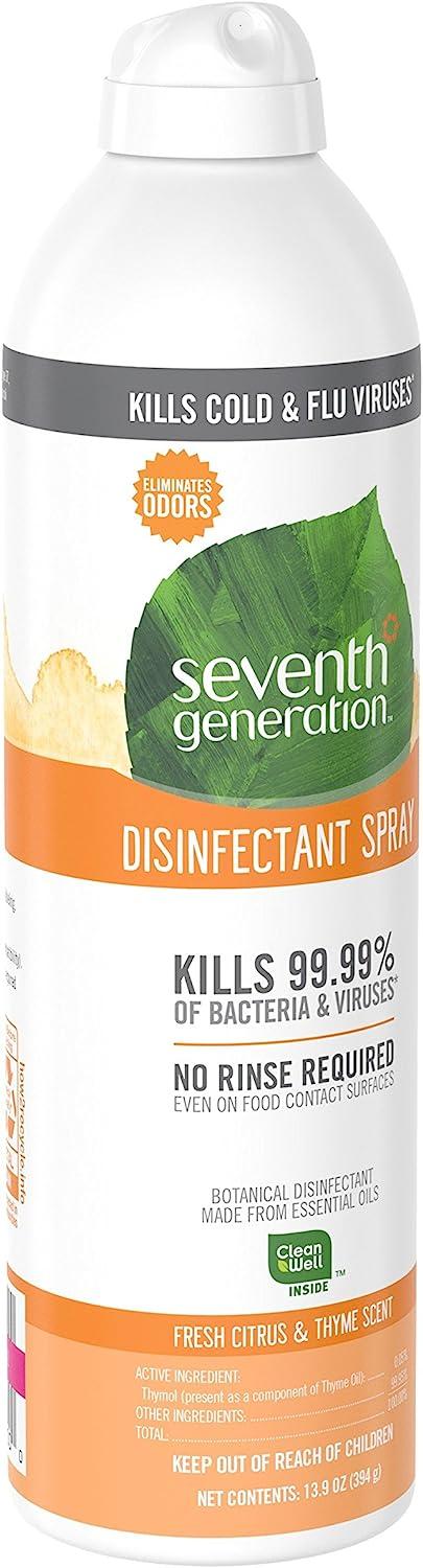 Seventh Generation Disinfectant Spray - Fresh Citrus & Thyme Scent - 13 ...