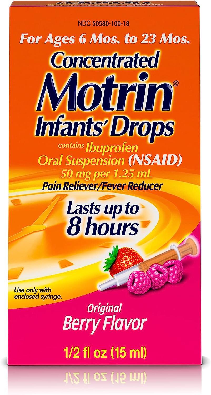 Motrin Infants Concentrated Drops - Berry Flavored Fever Reducer - 0.5 ...