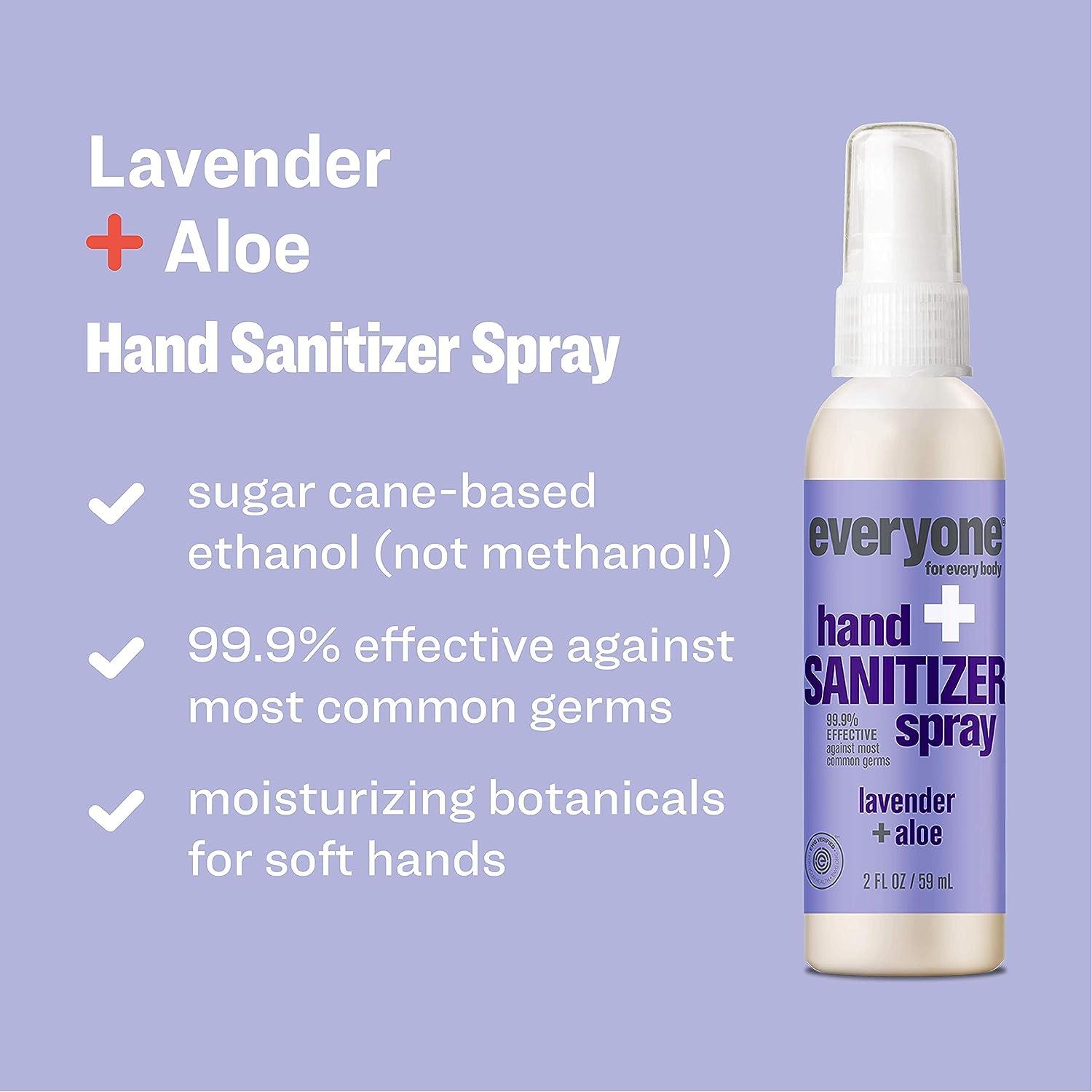Everyone for Every Body Hand Sanitizer Spray - Lavender and Aloe - 2 oz ...