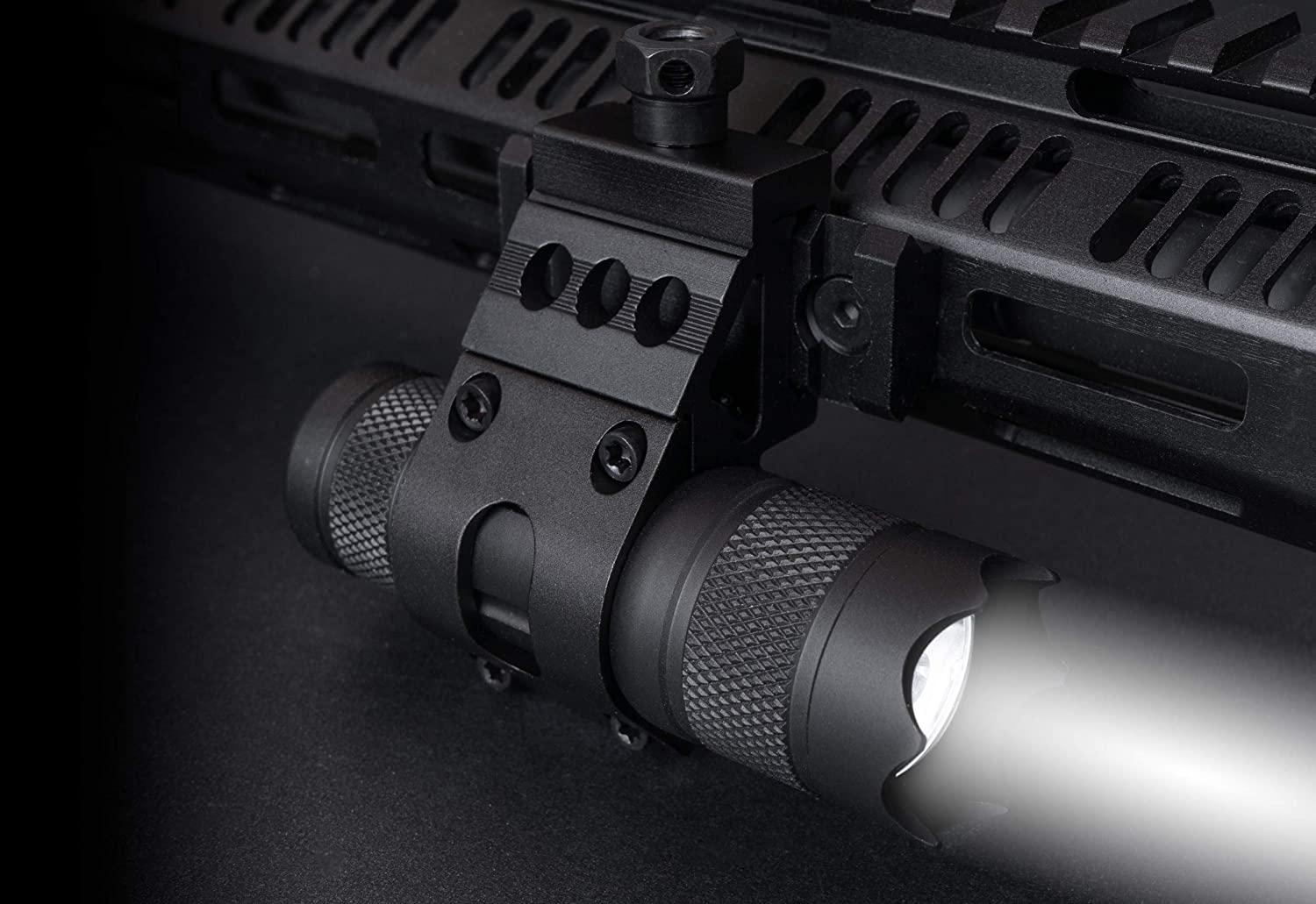 Monstrum Tactical 1" Offset Picatinny Rail Mount for Flashlights