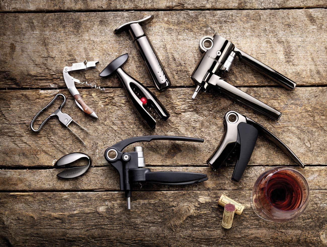 Le Creuset Lever Corkscrew and Foil Cutter Wine Accessory Gift Set For ...