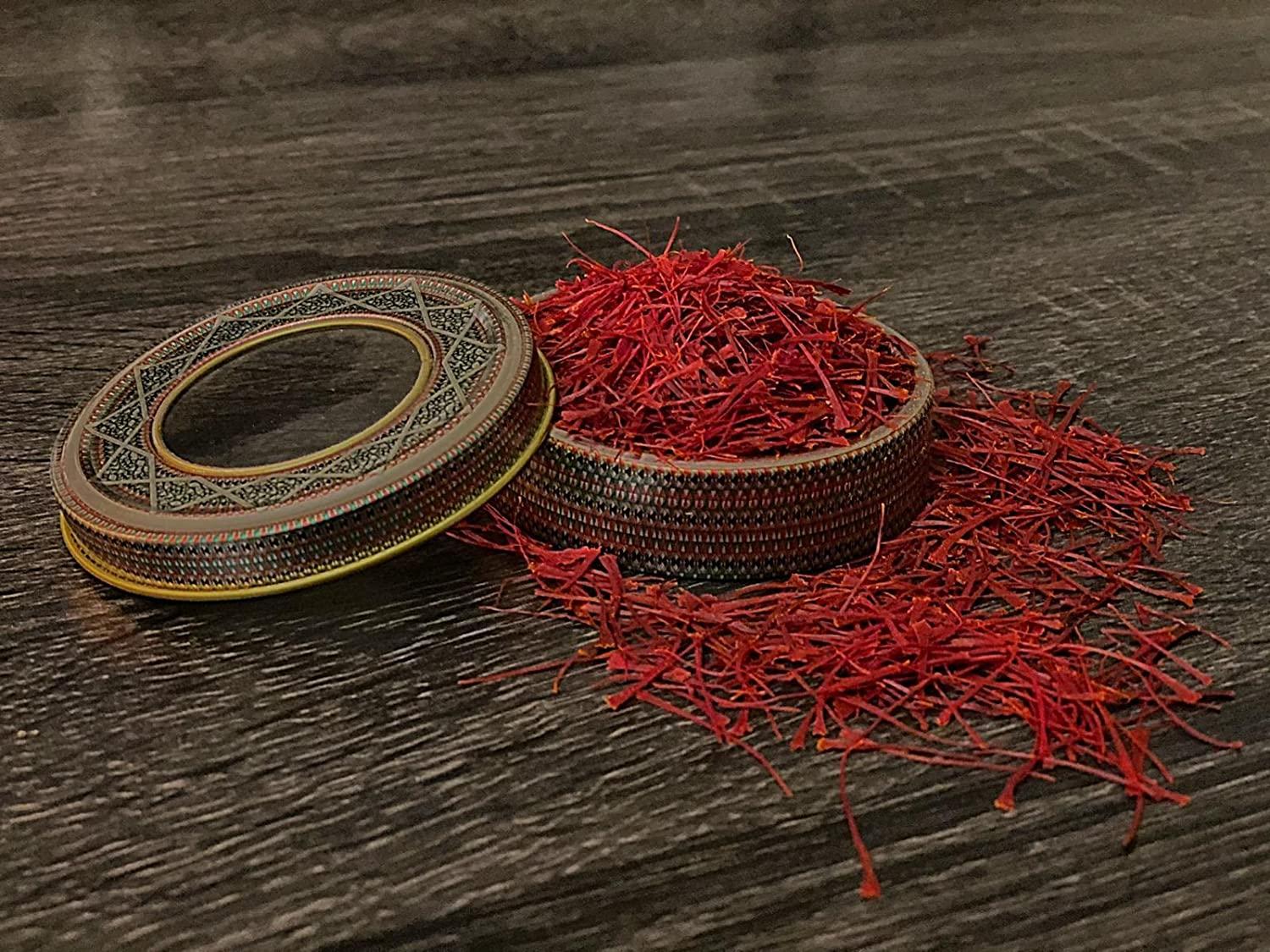 Premium 100% Pure Organic Super Negin Saffron Threads (3g) - A+ Grade ...