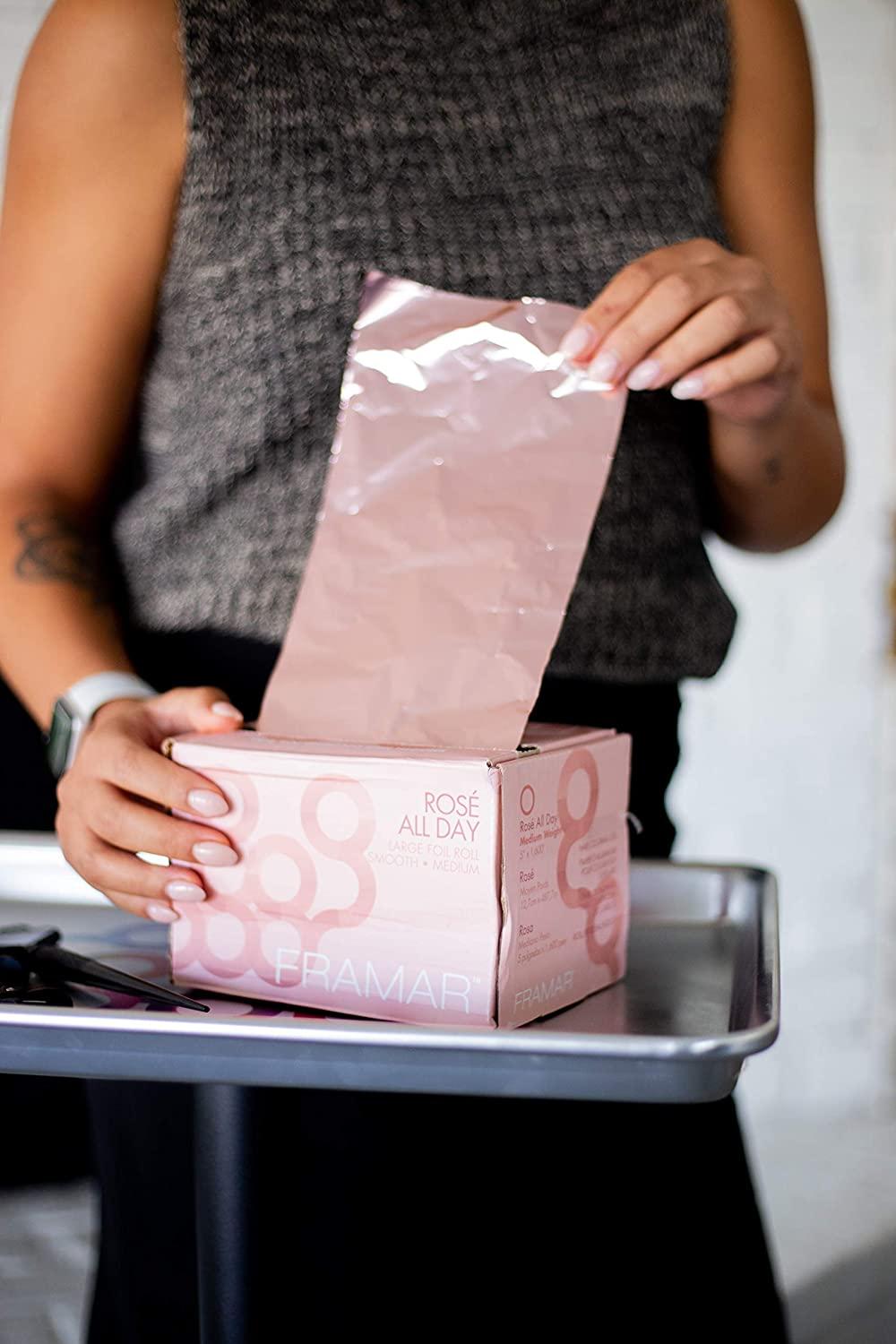 Framar Ros All Day Medium Hair Foil Roll - 1600 ft | Aluminum Foils for ...