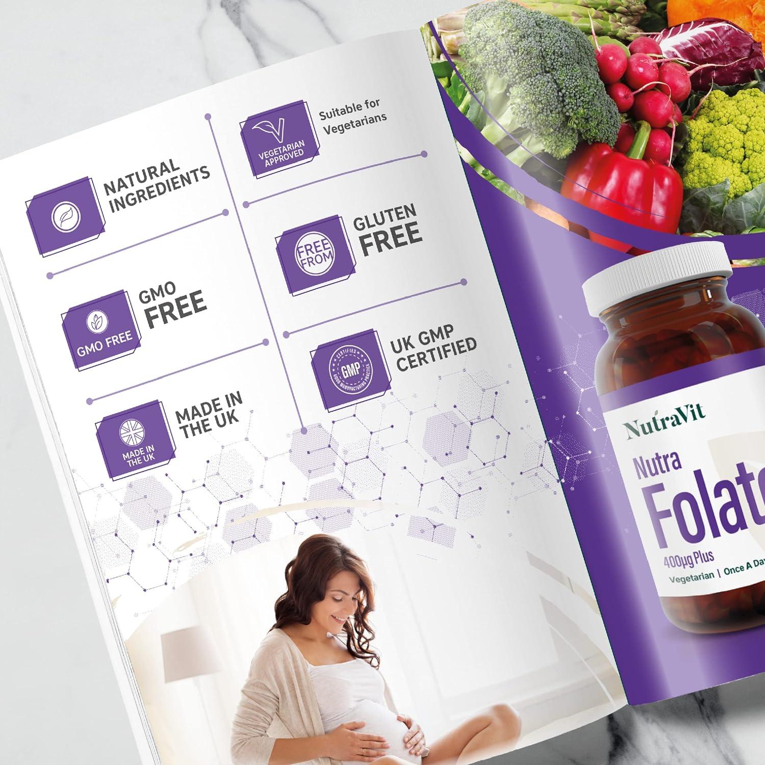 NUTRAFOLATE Plus 400mcg Folic Acid Tablets | Pregnancy & Pre-Pregnancy ...