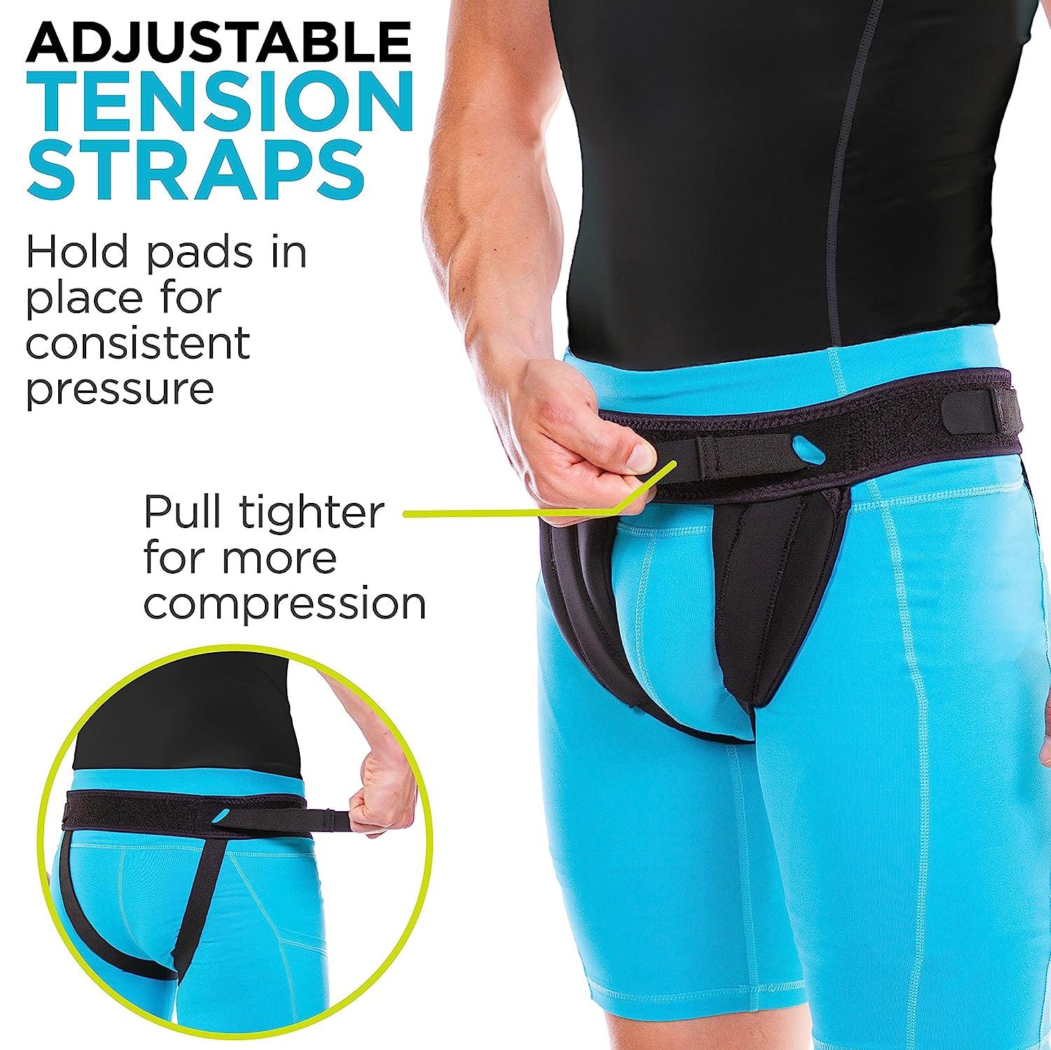 BraceAbility Men's Inguinal Hernia Belt - Groin Truss Support with ...