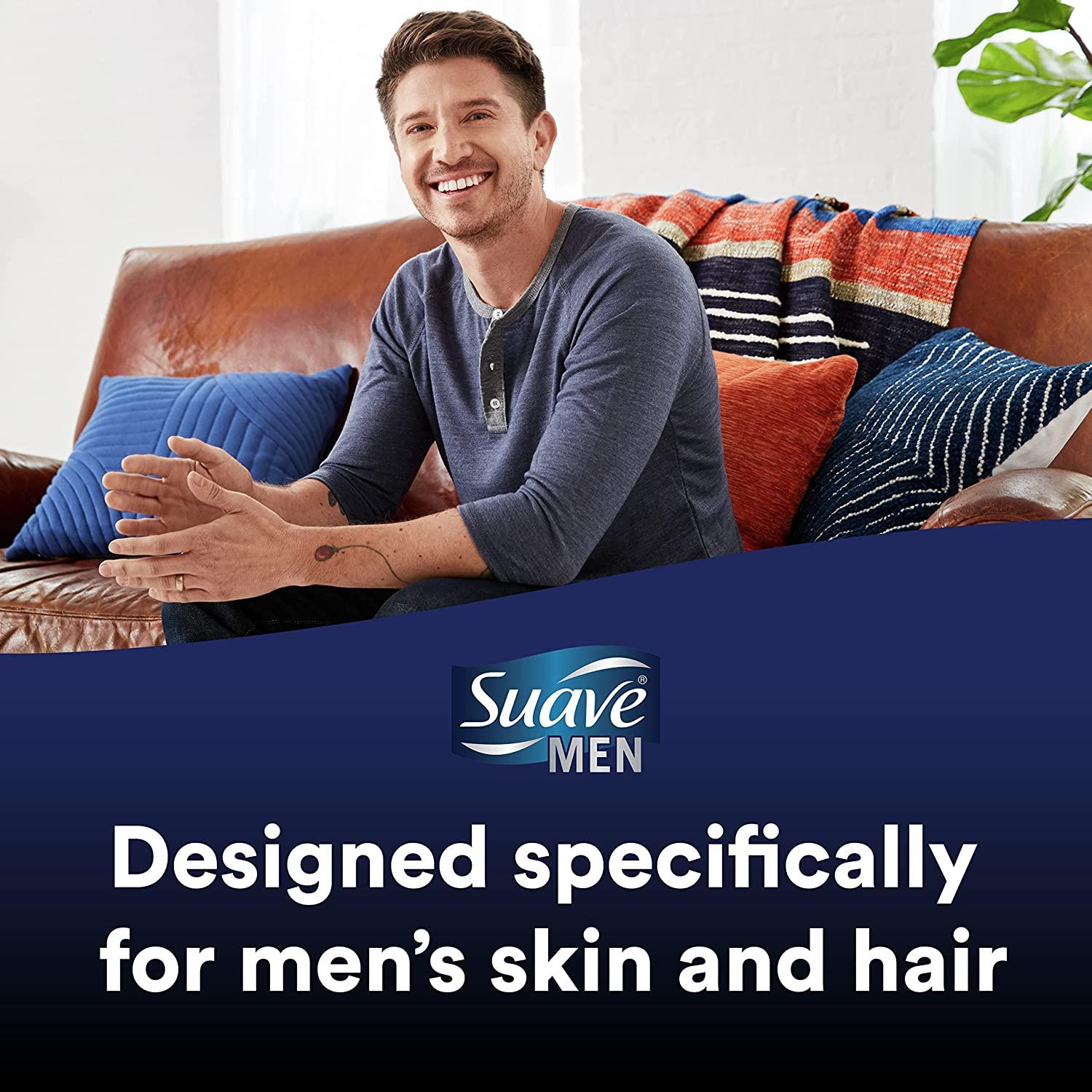 Suave Men 3-in-1 Citrus Rush Shampoo Conditioner Body Wash 28 oz ...