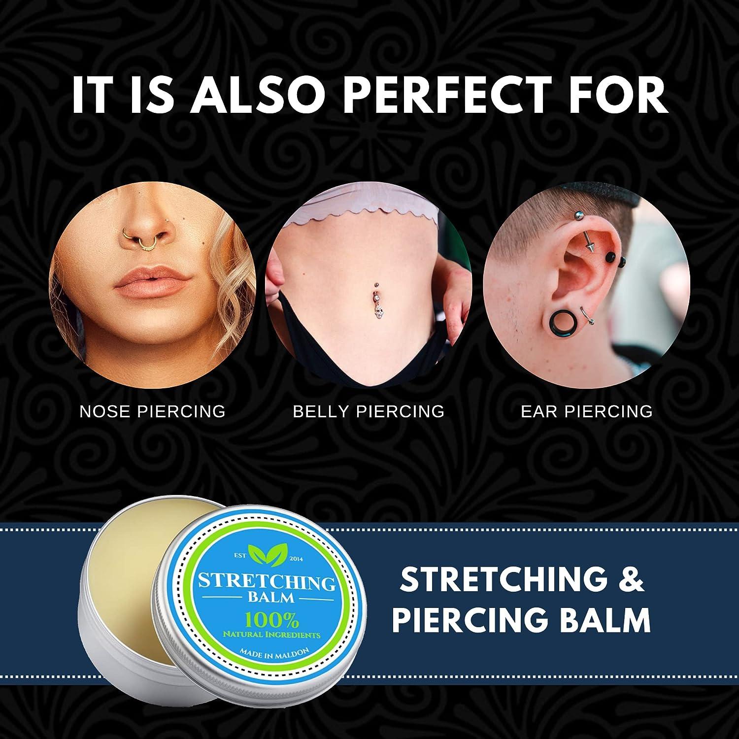 Ear Stretching Balm (15ml) Piercing Aftercare | All Natural Ingredients ...